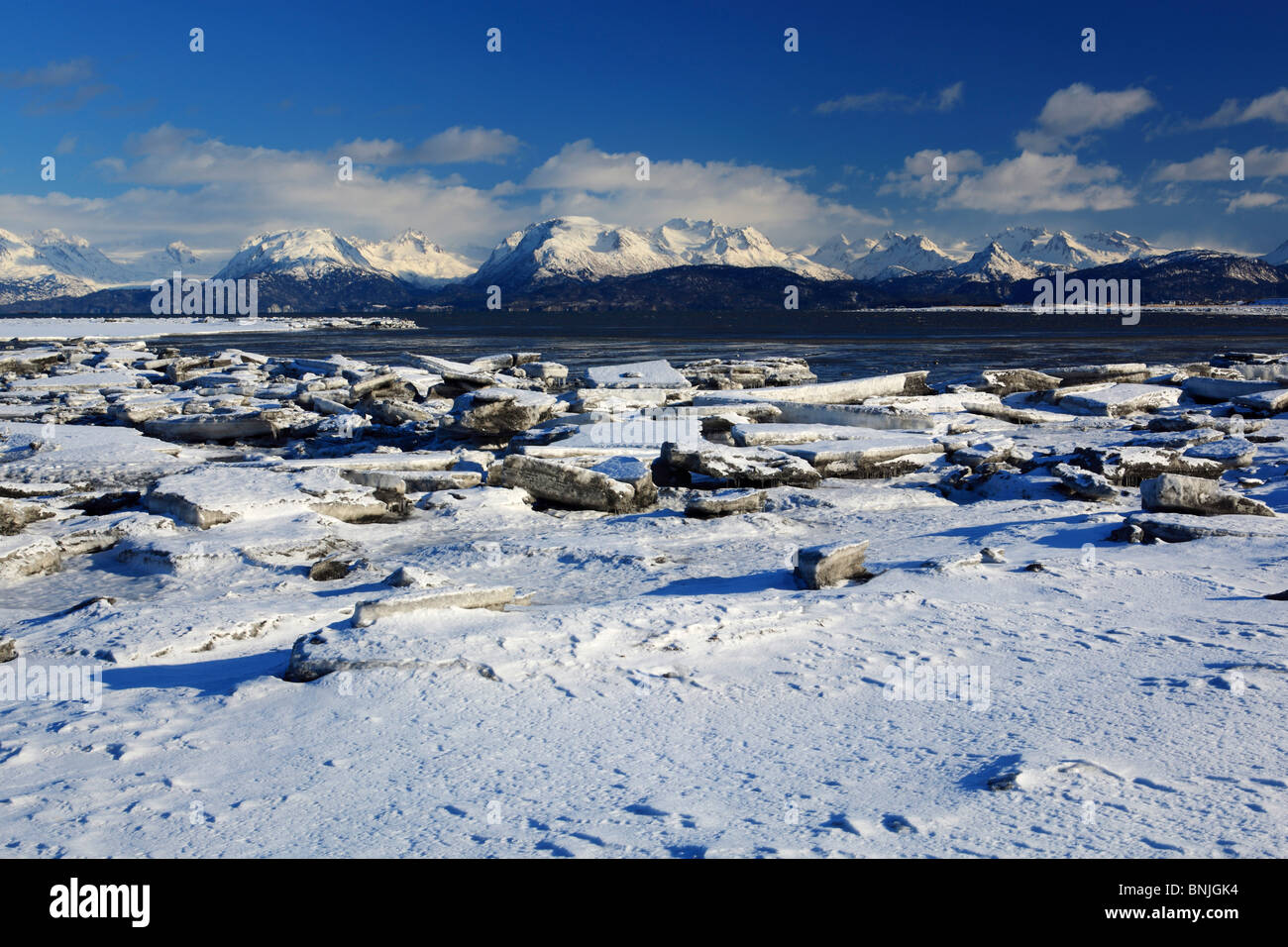 Alaska mountain mountains bay ice floes freedom liberty sky heaven ...