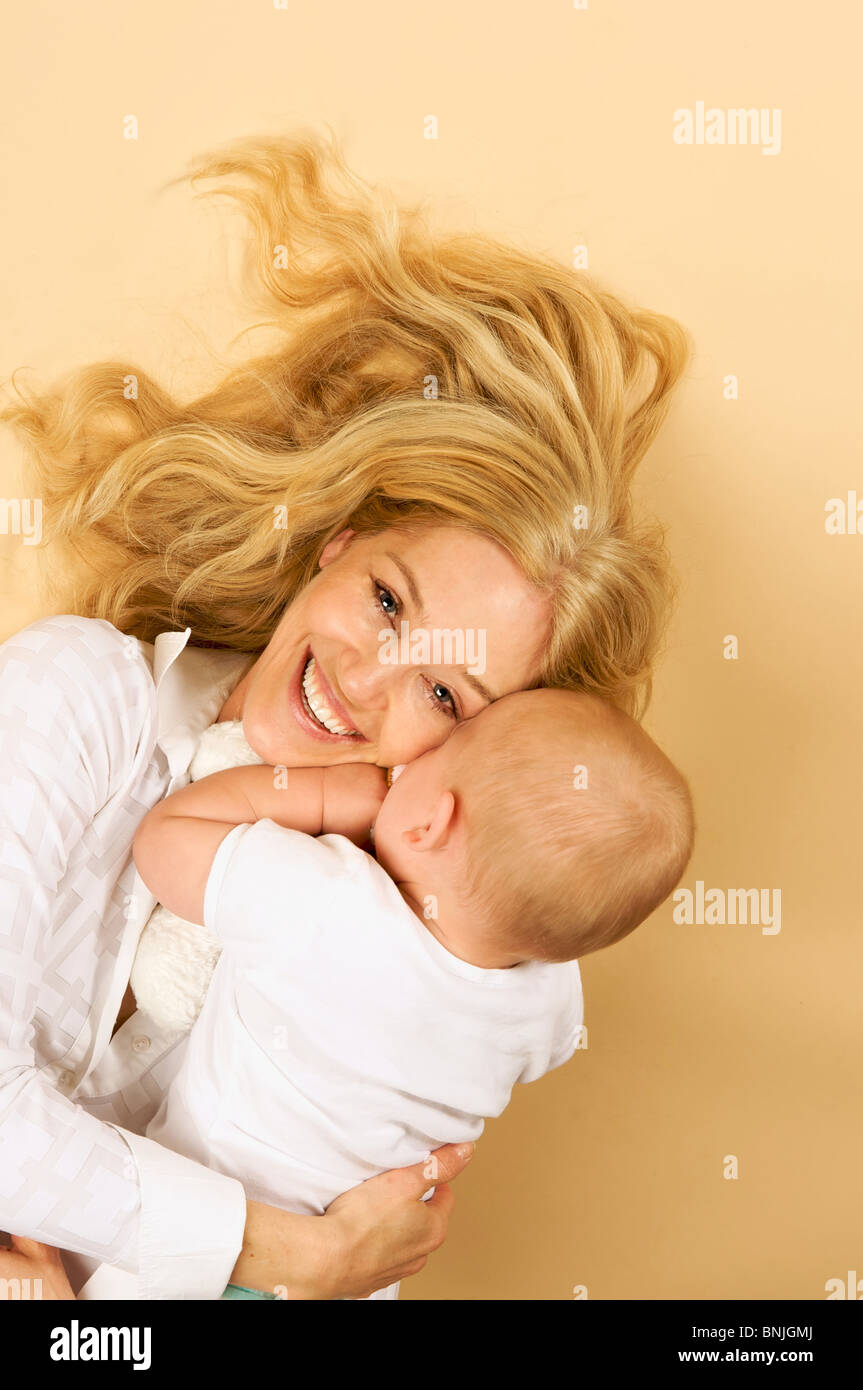 Adorable Mother and Child, snuggling Stock Photo - Alamy