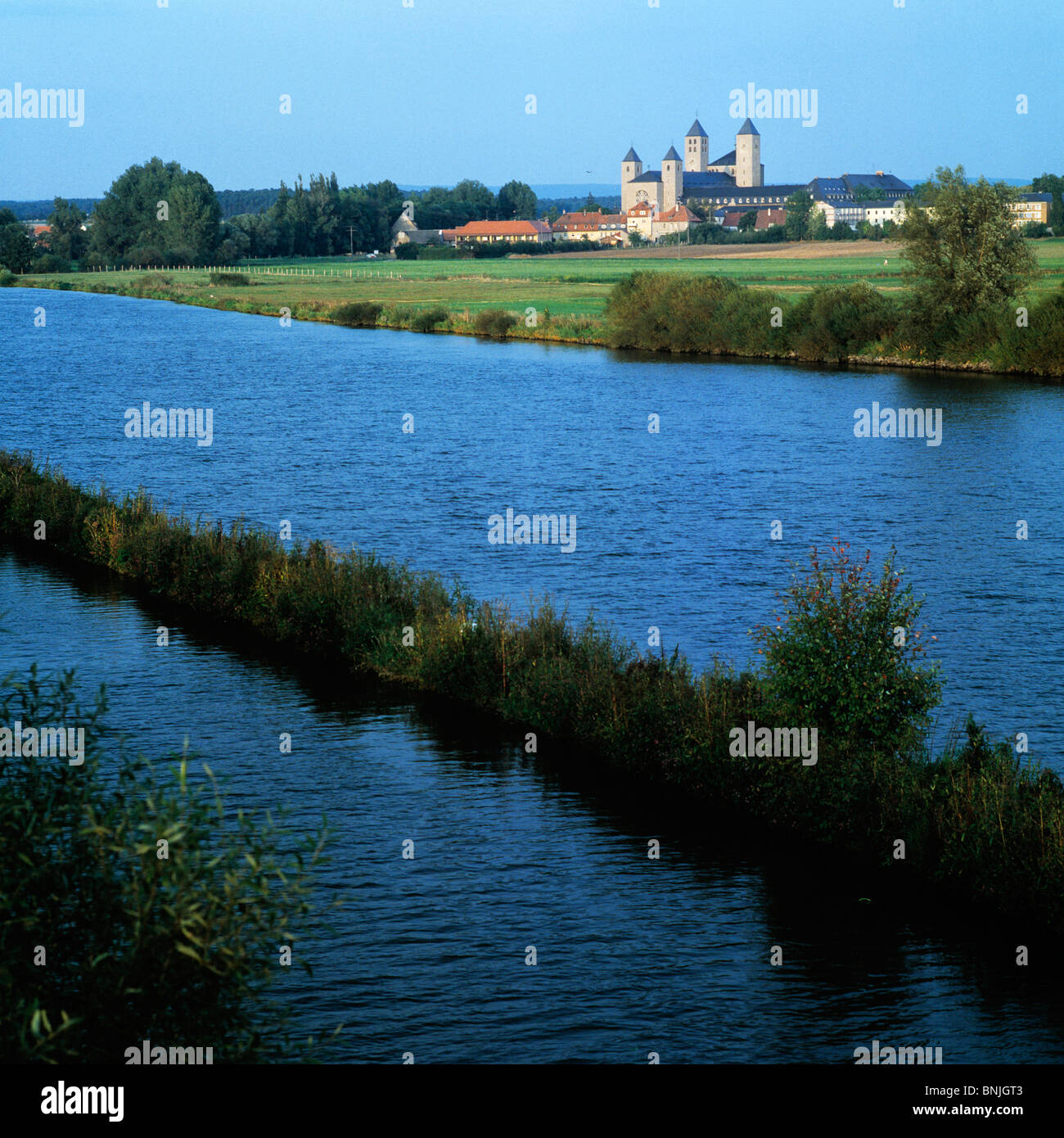 Germany Lower Franconia Bavaria Schwarzach at the Main the Main ...