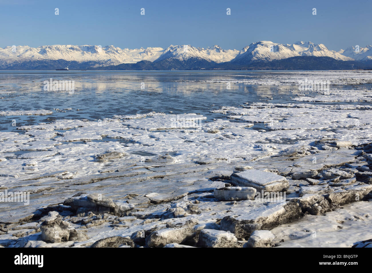 Alaska mountain mountains bay ice floes freedom liberty sky heaven ...