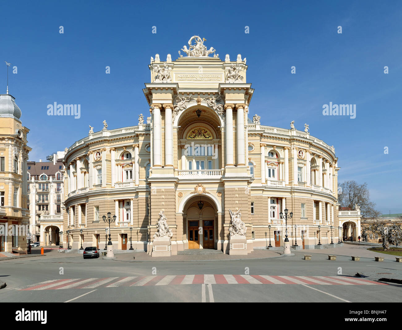 Ukraine Odessa city Opera Opera house New baroque architecture building ...