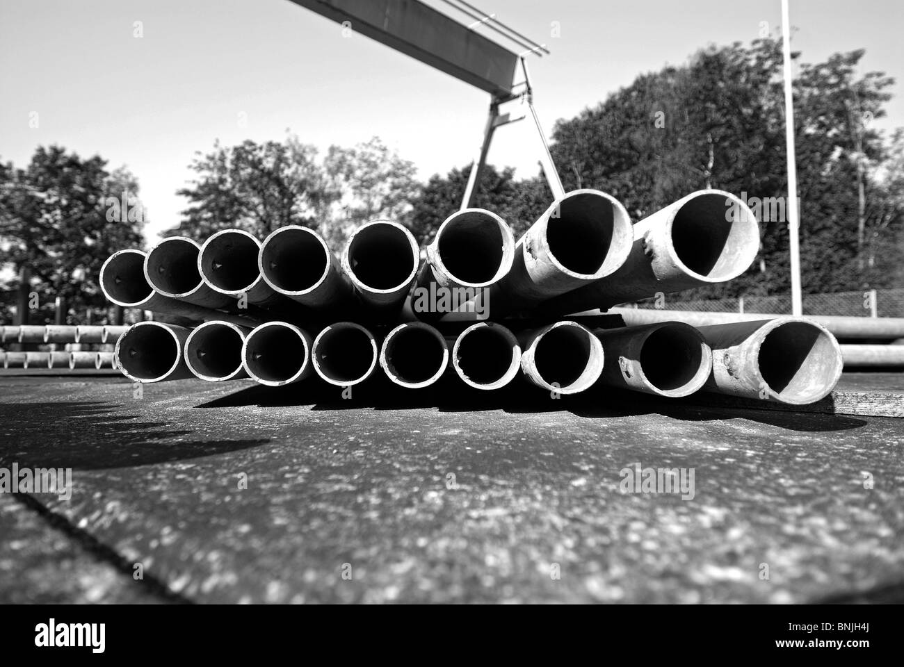 tubes industry tube pipe piping infrastructure outdoors outdoor outside ...