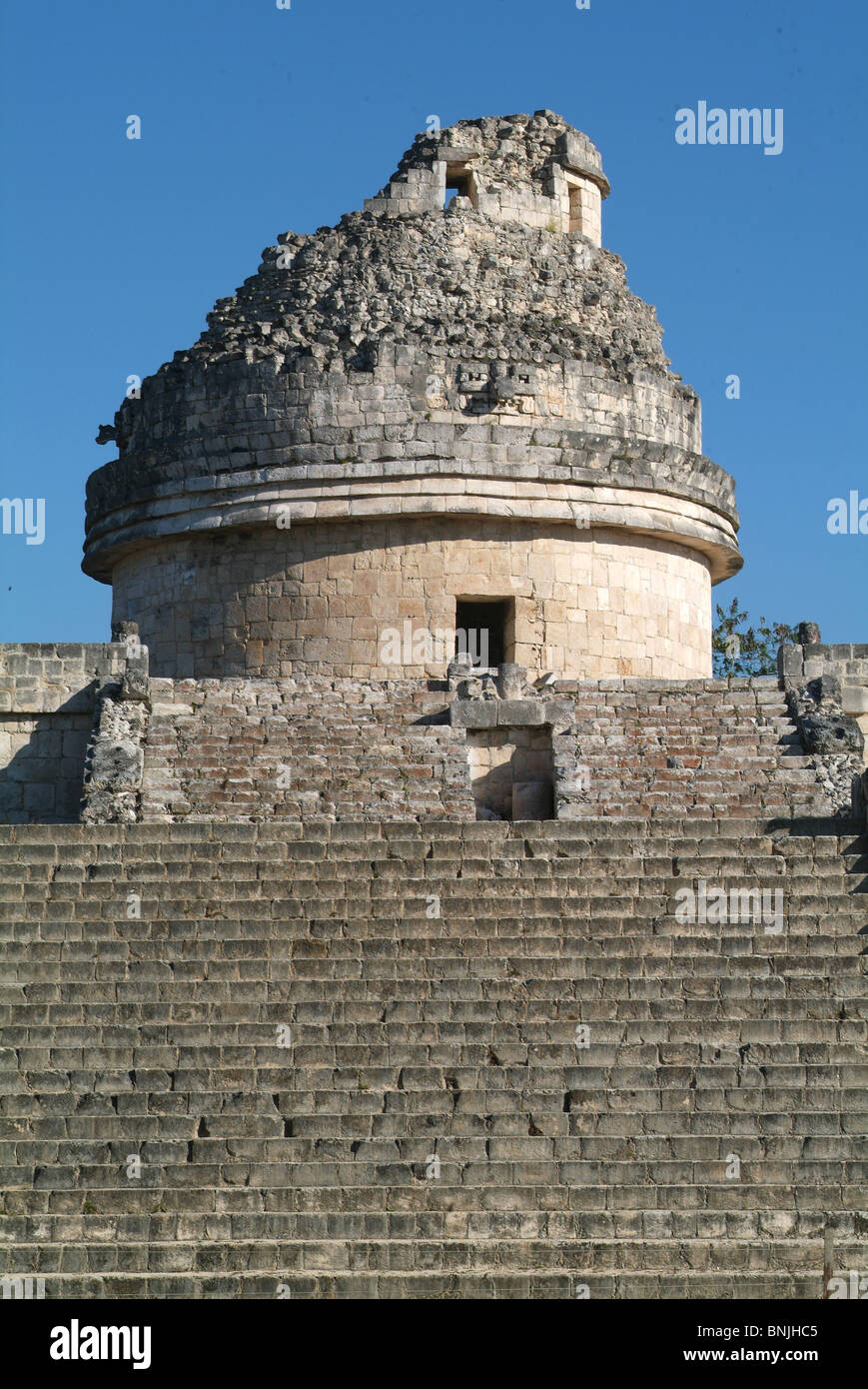 Mexico Yucatan Chichen Itza El Caracol astrology observatory stairs ...