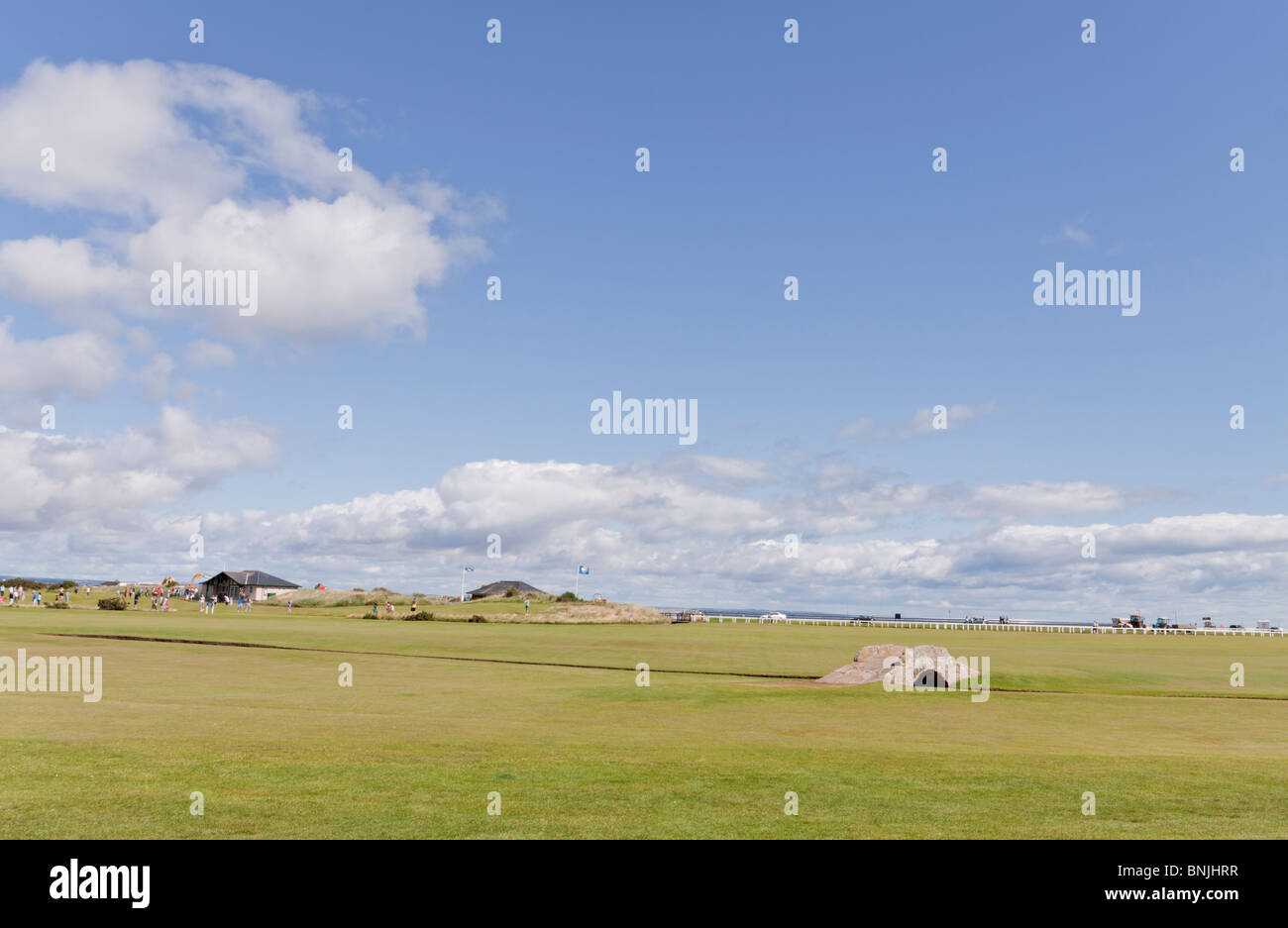 The Swilken Bridge on the 18th Fairway of the Royal and Ancient Golf ...