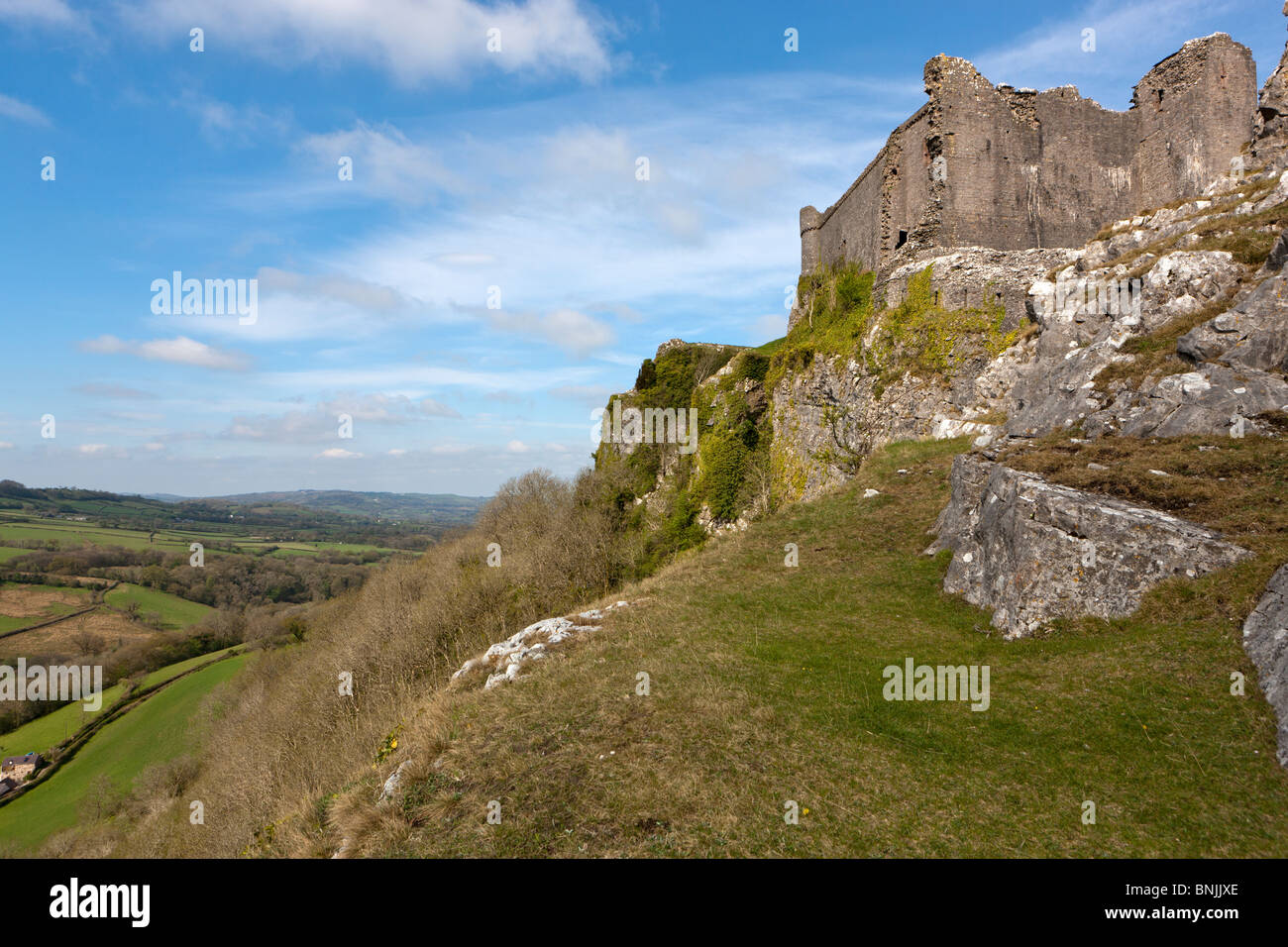 Carreg Cennen Castle near Llandeilo Brecon Beacons National Park ...