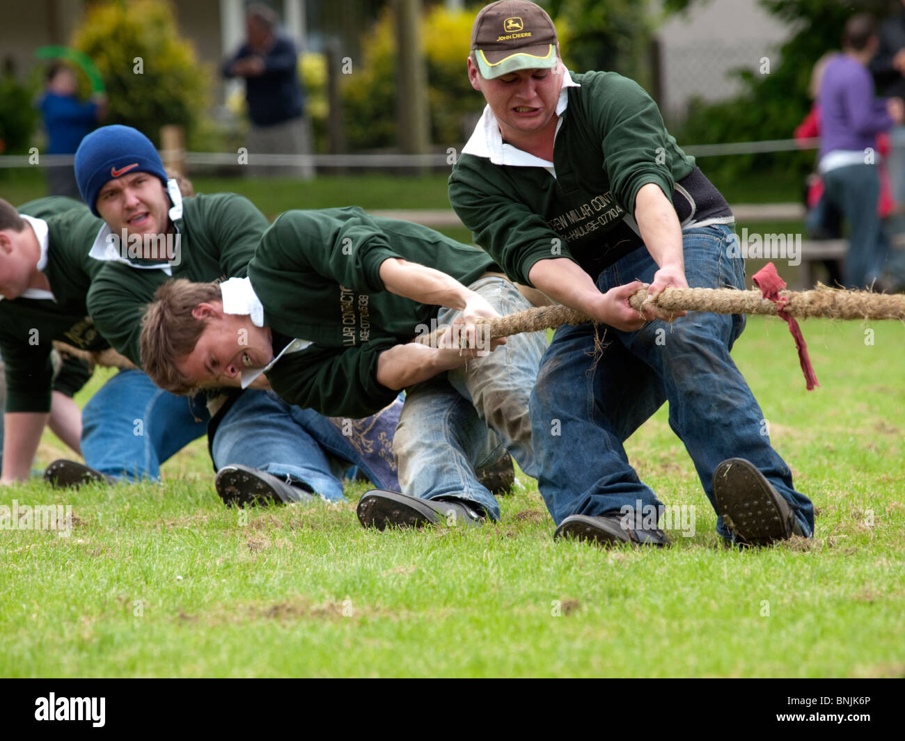 Tug of War contest at a Scottish Highland Games event Stock Photo - Alamy
