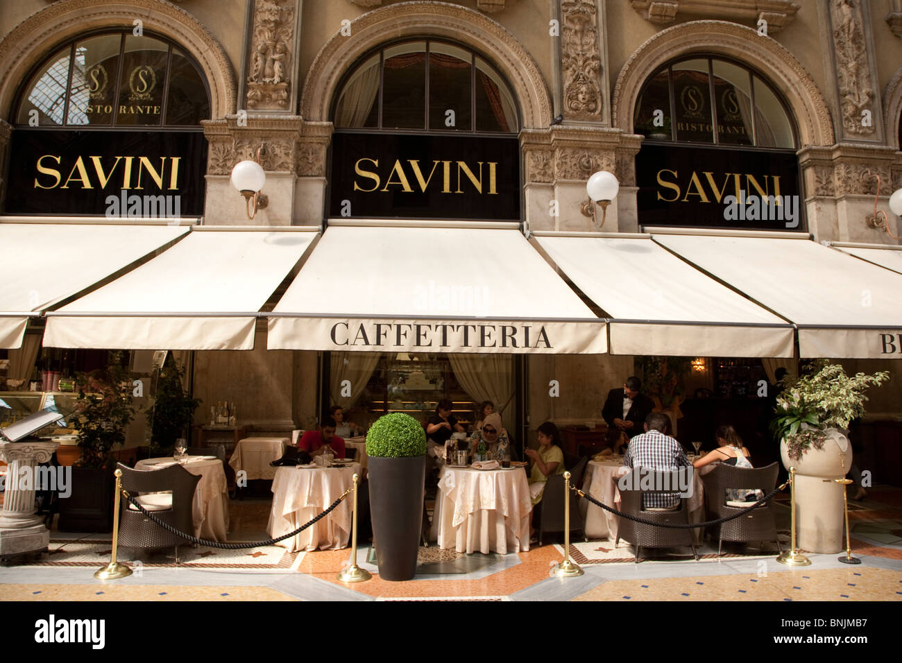 The Savini Restaurant in the Vittorio Emanuele II Shopping Gallery in ...