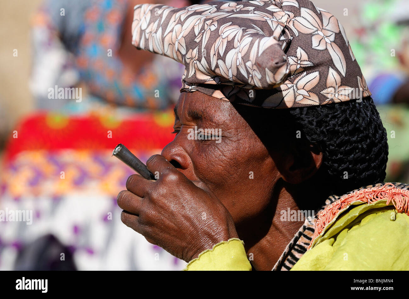 Woman smoking portrait hi-res stock photography and images - Alamy
