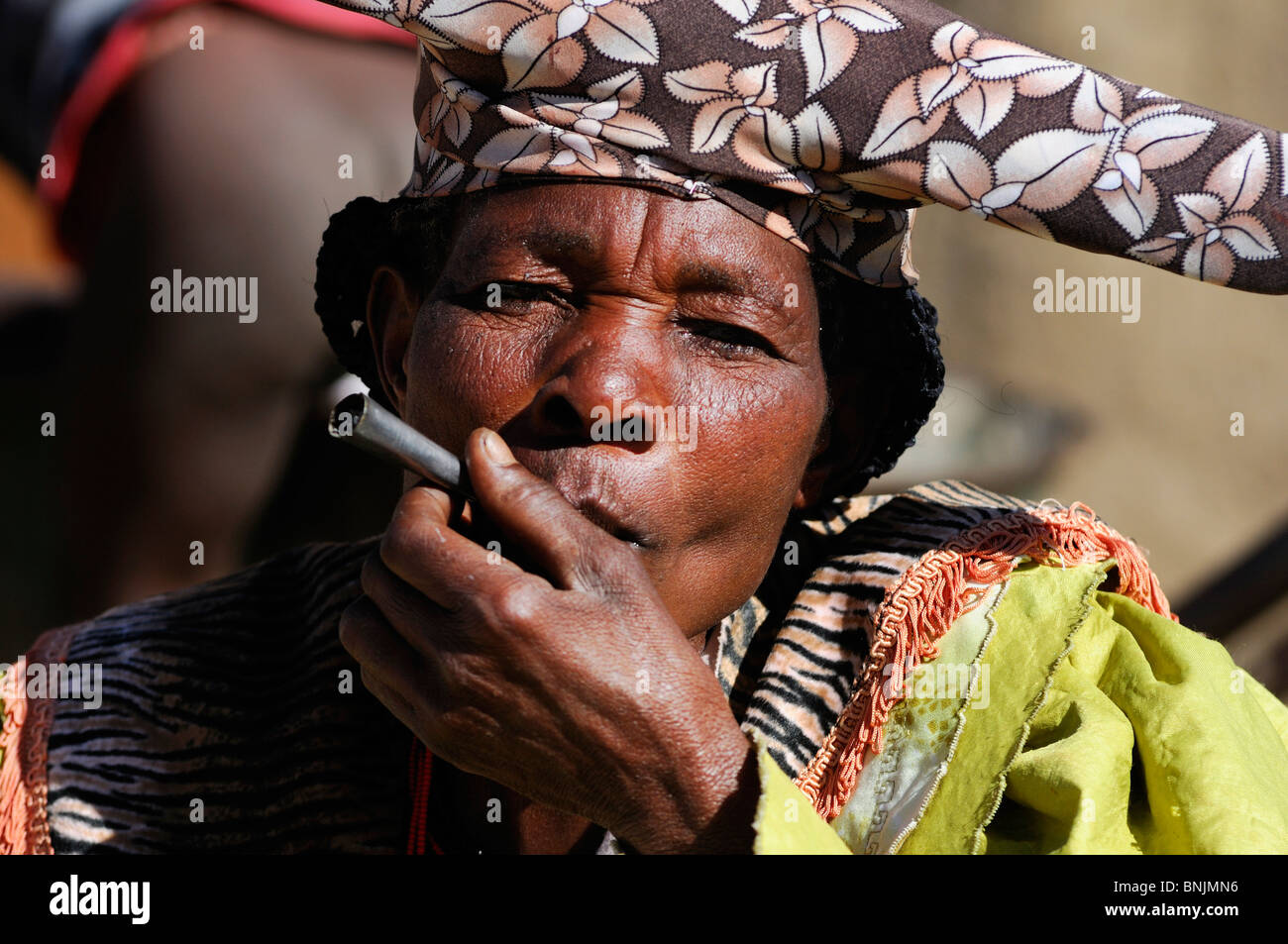 Woman smoking portrait hi-res stock photography and images - Alamy