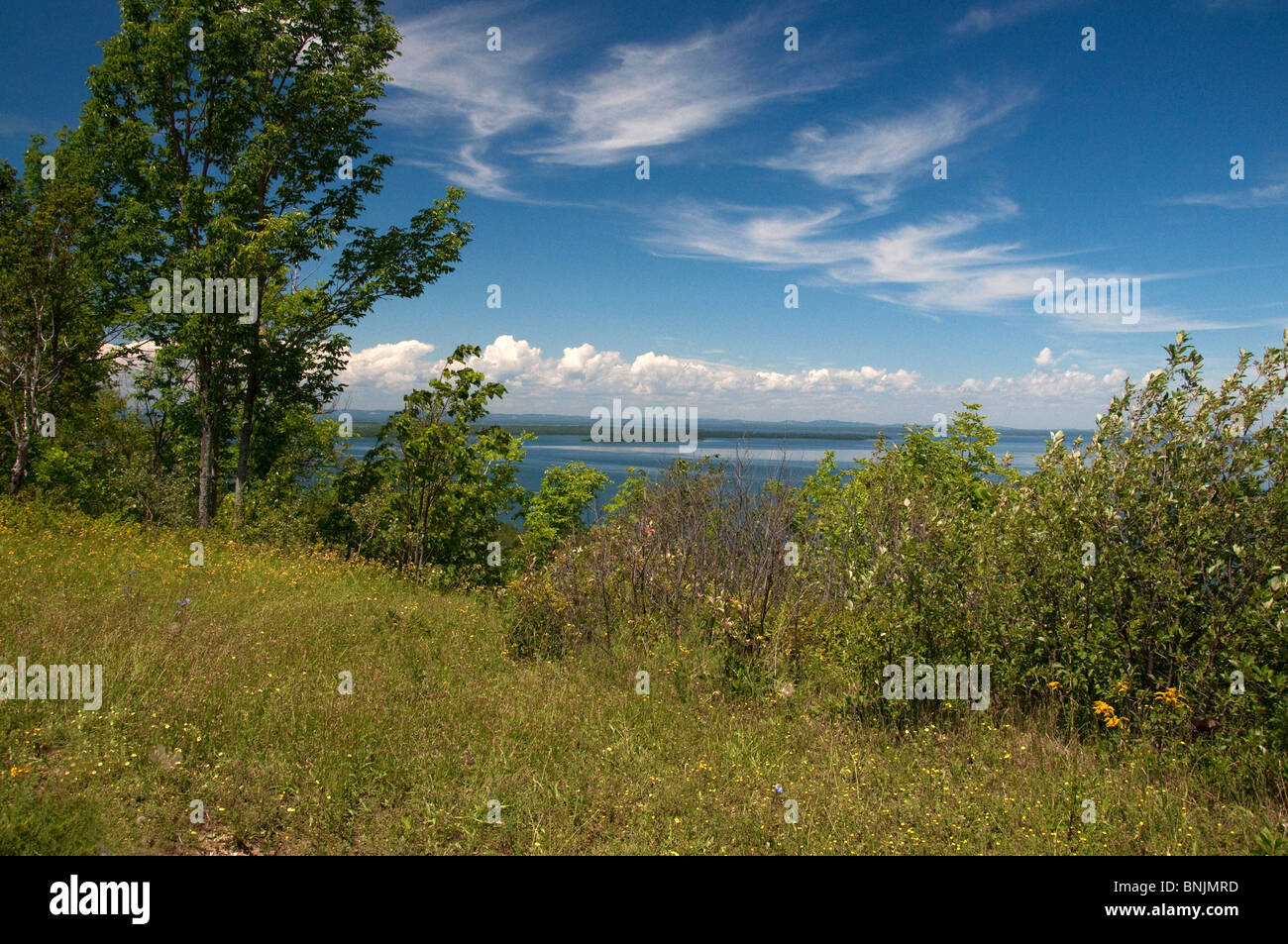 A view of Lake Huron from Manitoulin Island Stock Photo - Alamy