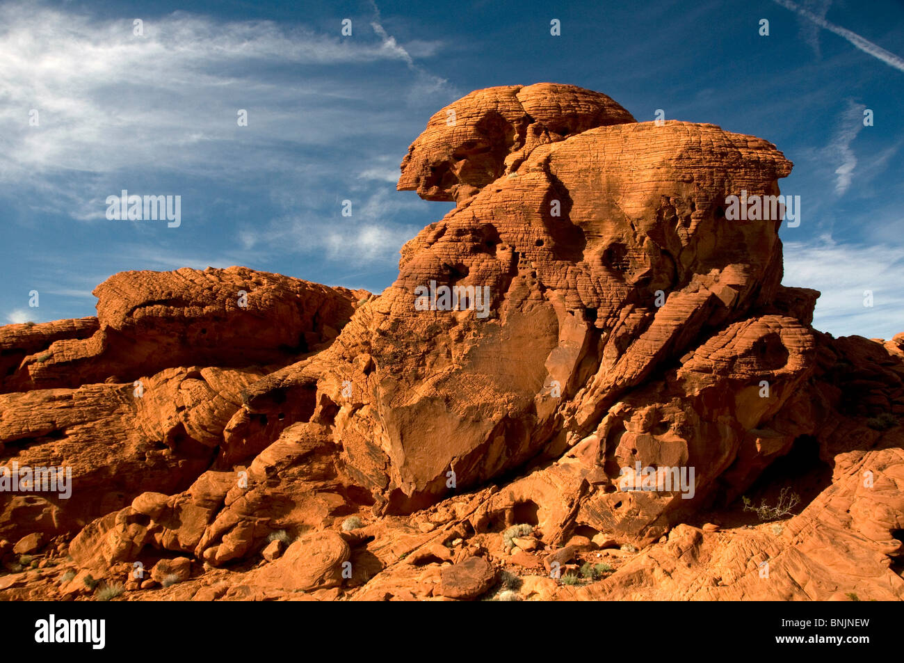 Aztec sandstone formation North shore Lake mead national recreation ...
