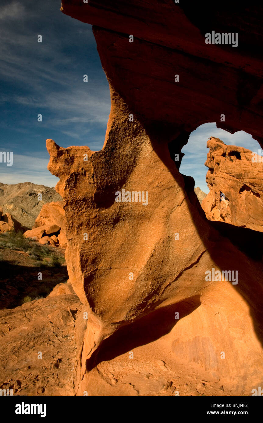 Aztec sandstone formation North shore Lake mead national recreation ...