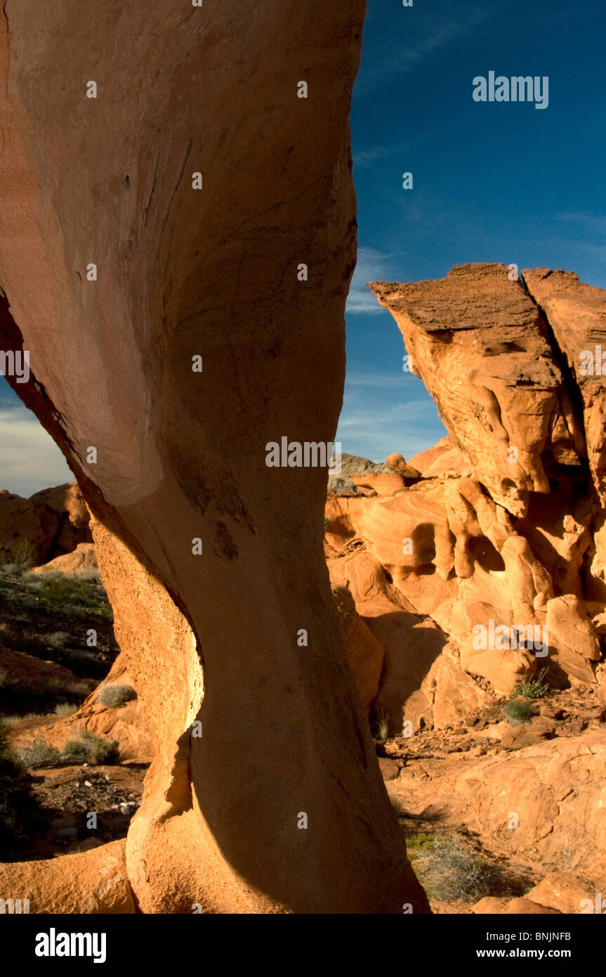 Aztec sandstone formation North shore Lake mead national recreation ...
