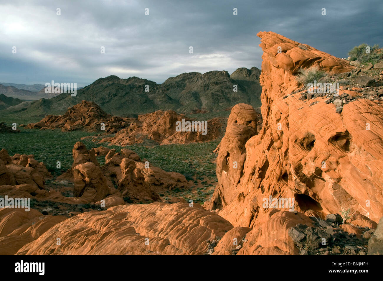 Aztec sandstone formation North shore Lake mead national recreation ...
