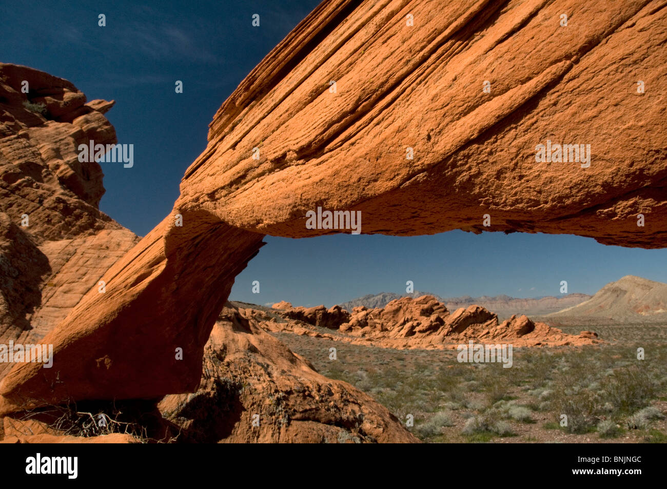 Aztec sandstone formation North shore Lake mead national recreation ...