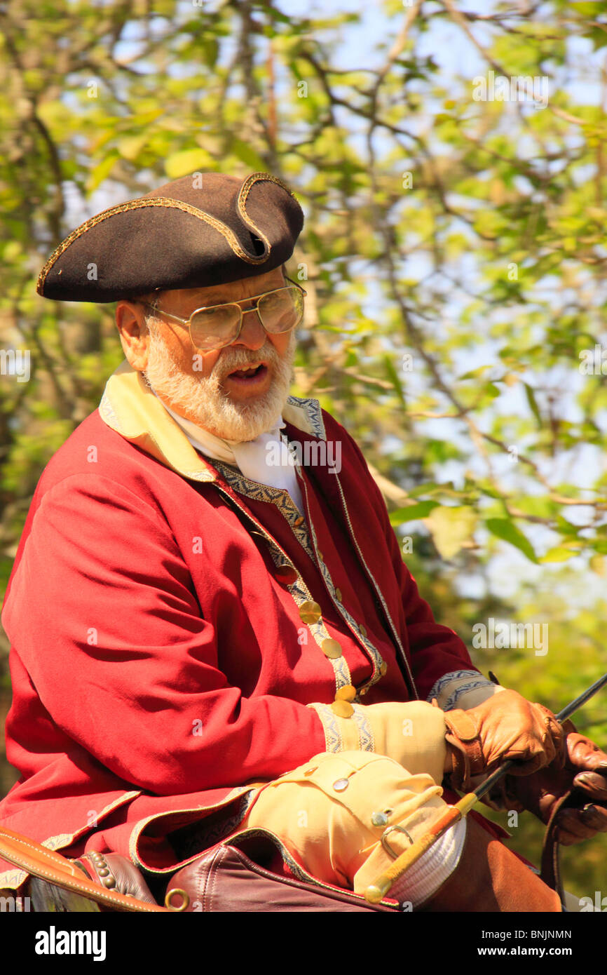 Costumed Carriage Driver in Historic Area, Colonial Williamsburg ...