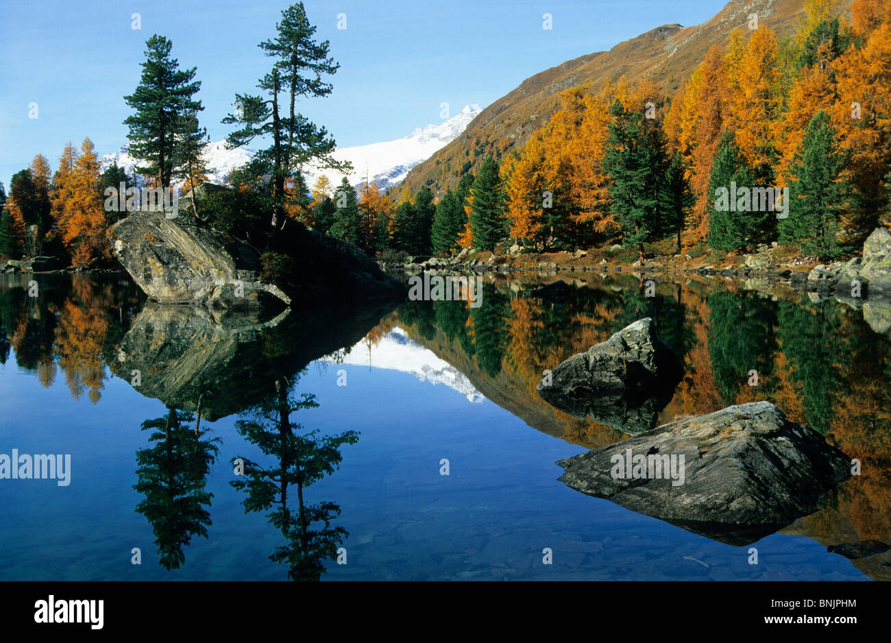 Lagh da Saoseo Switzerland Canton of Grisons Graubünden Posciavo lake ...