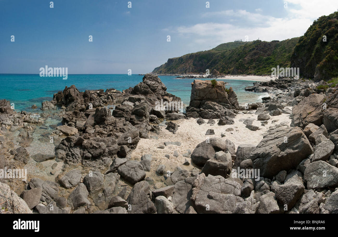 Marina di Zambrone Calabria Mediterranean Italy beach seashore stones ...