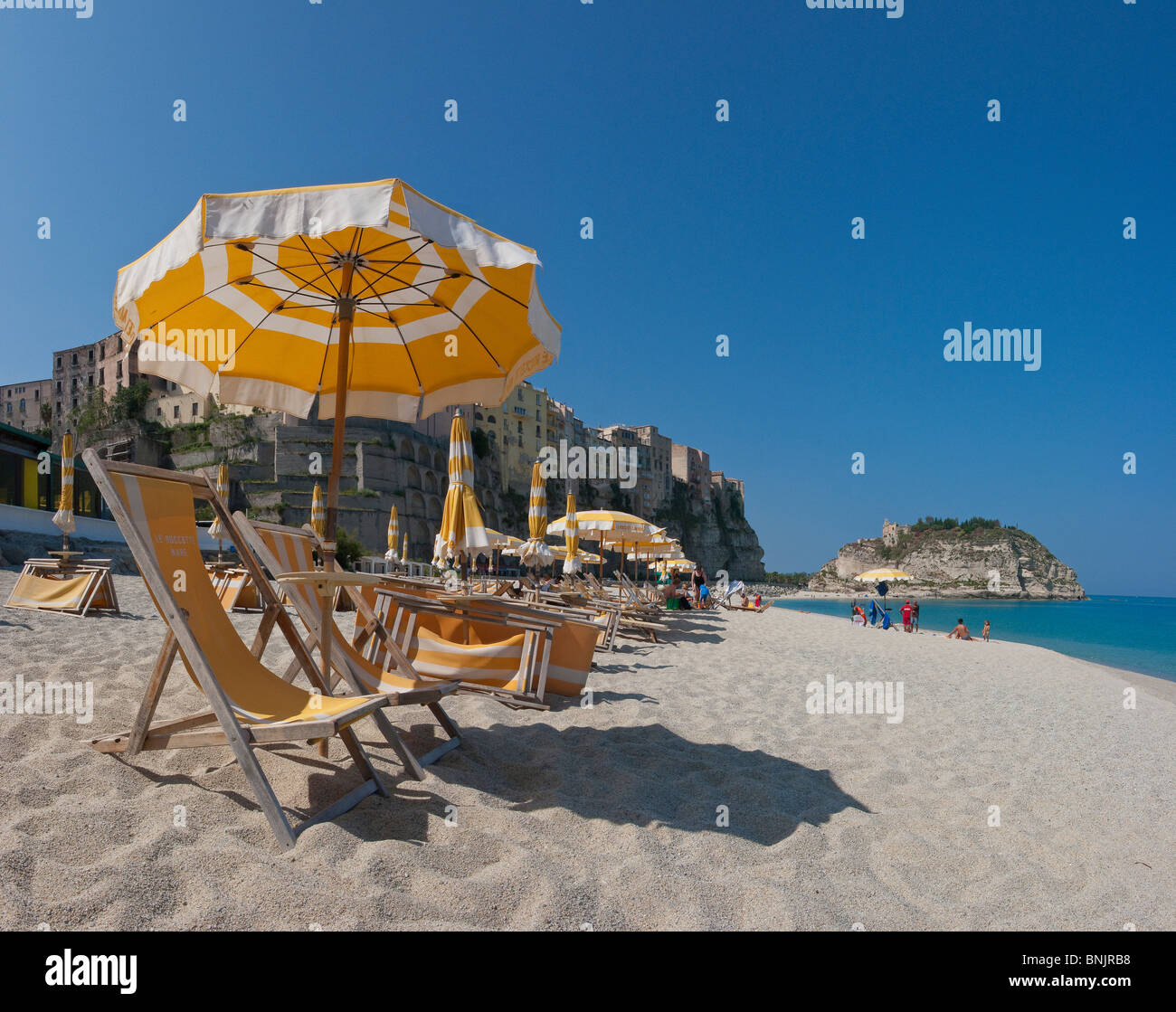 Tropea Calabria Mediterranean Italy village beach seashore sand sand ...