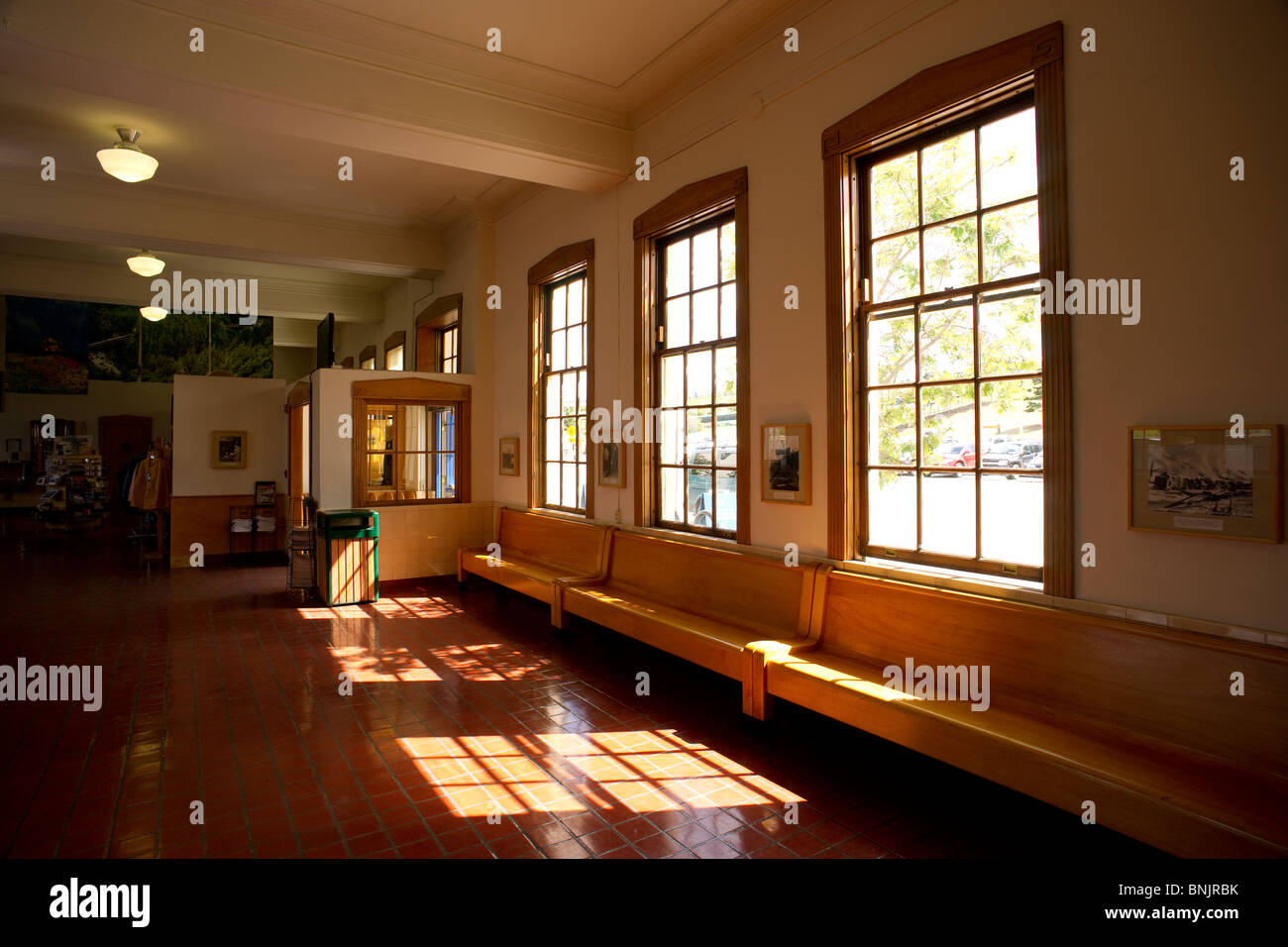 Alaska Railroad Depot Building Anchorage Alaska Stock Photo - Alamy