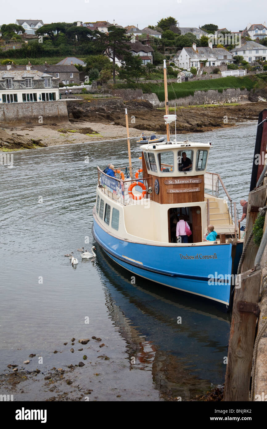 Passenger ferry between St Mawes and Falmouth in Cornwall England. U.K ...