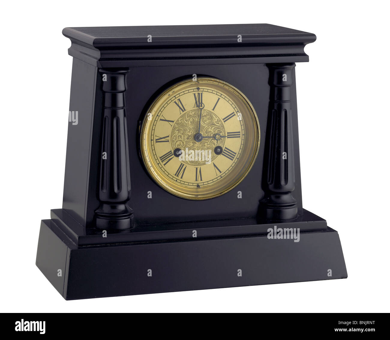 English marble clock Stock Photo - Alamy