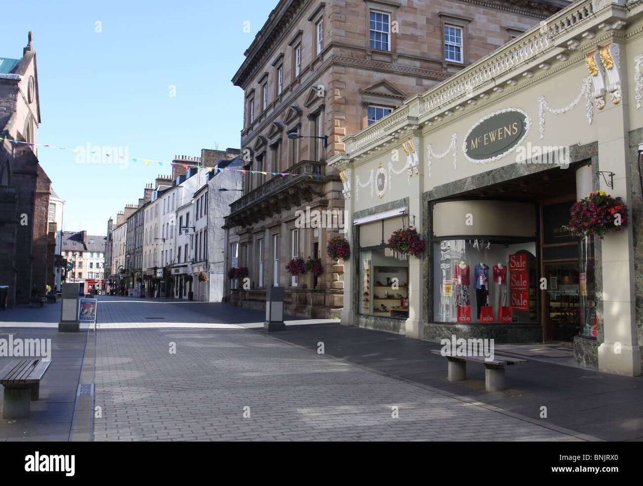 McEwans of Perth and shopping street Scotland July 2010 Stock Photo - Alamy