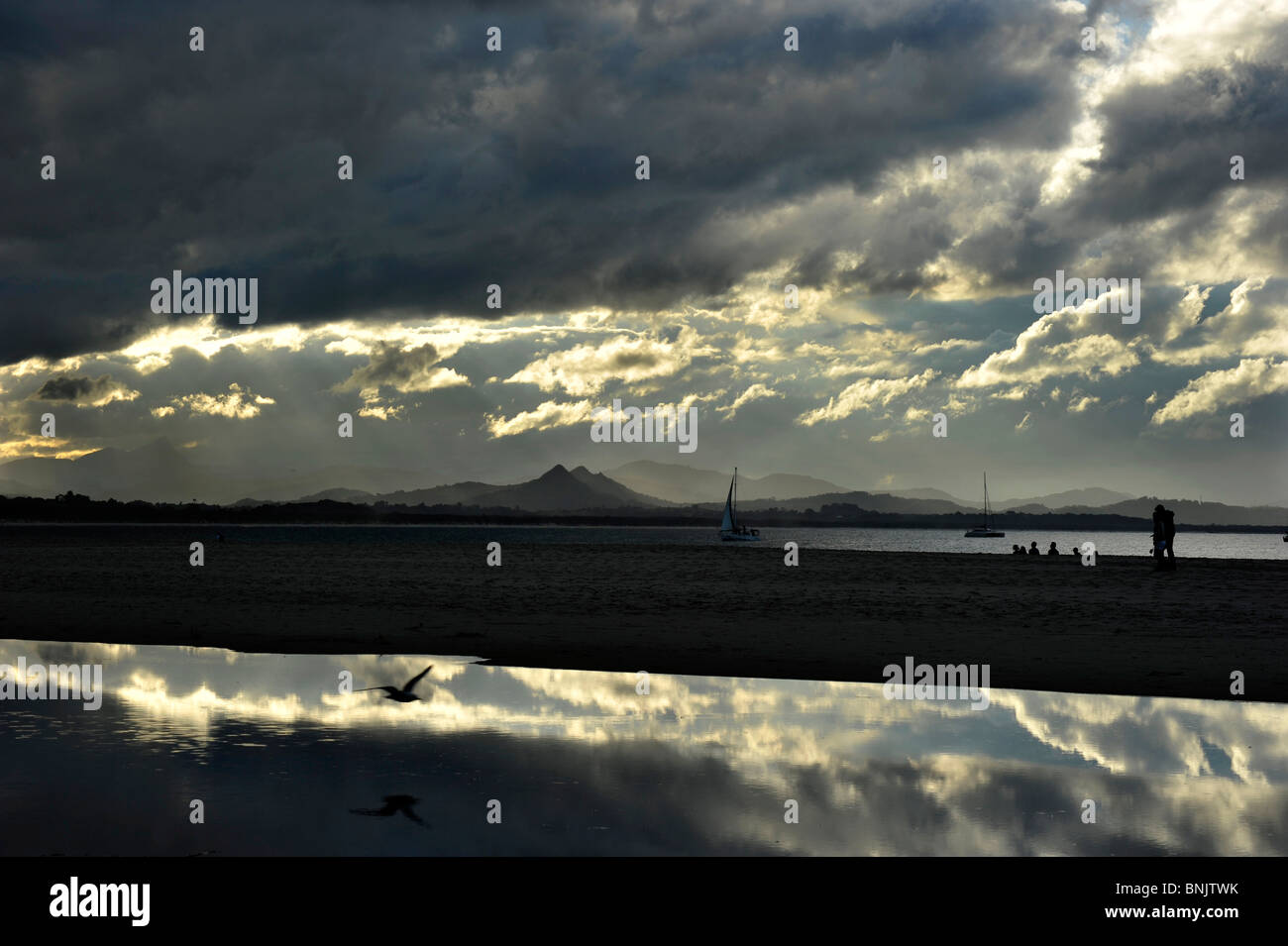 Storm at Byron Bay Stock Photo - Alamy