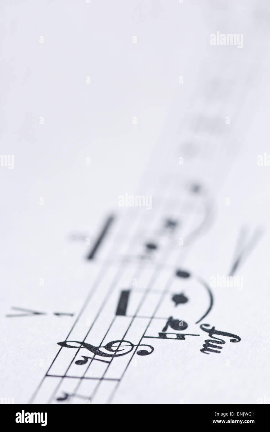 Music notation hi-res stock photography and images - Alamy
