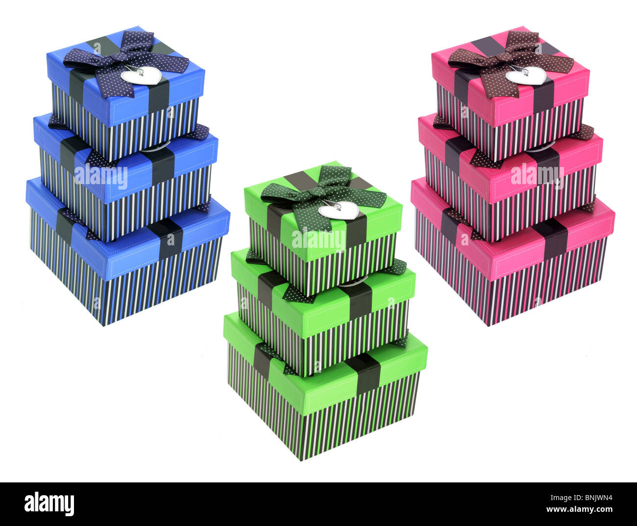 Stacks of Gift Boxes Stock Photo - Alamy