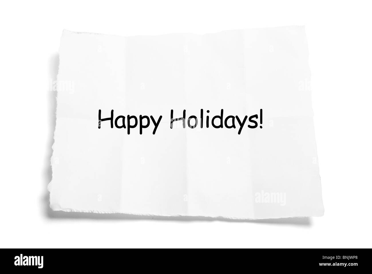 Paper with Message Stock Photo - Alamy