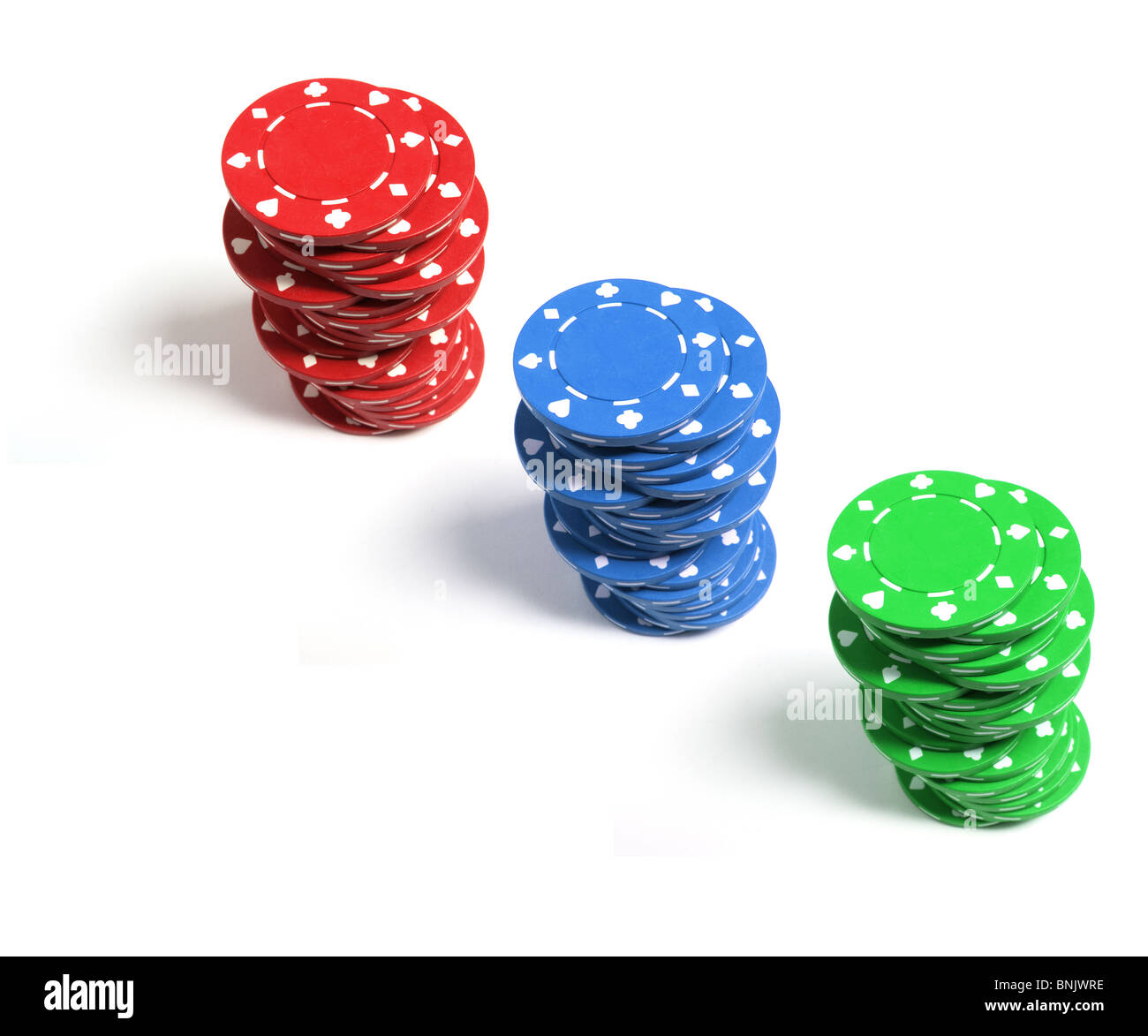 Stacks of Poker Chips Stock Photo - Alamy