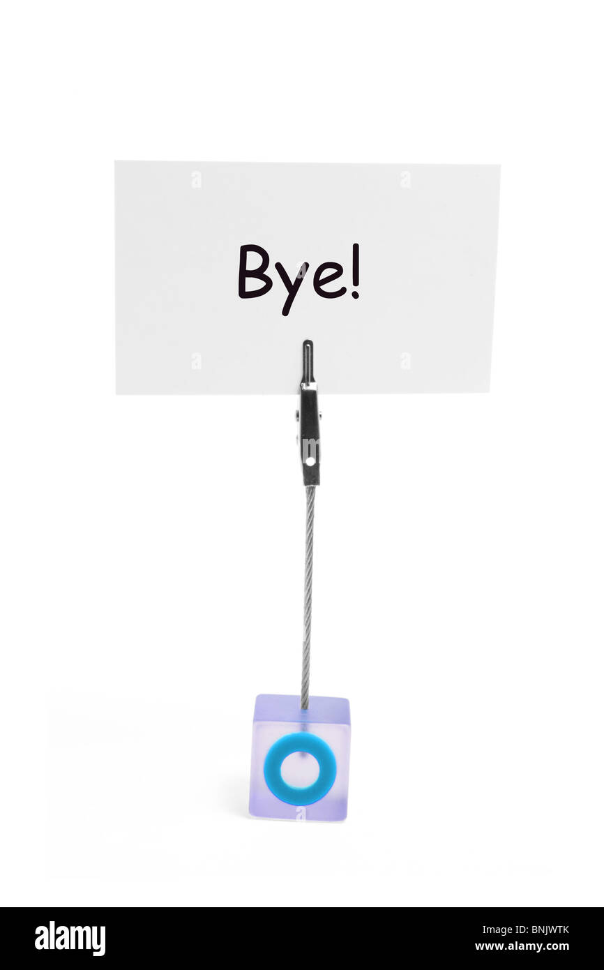 Memo Clip with Message Stock Photo - Alamy