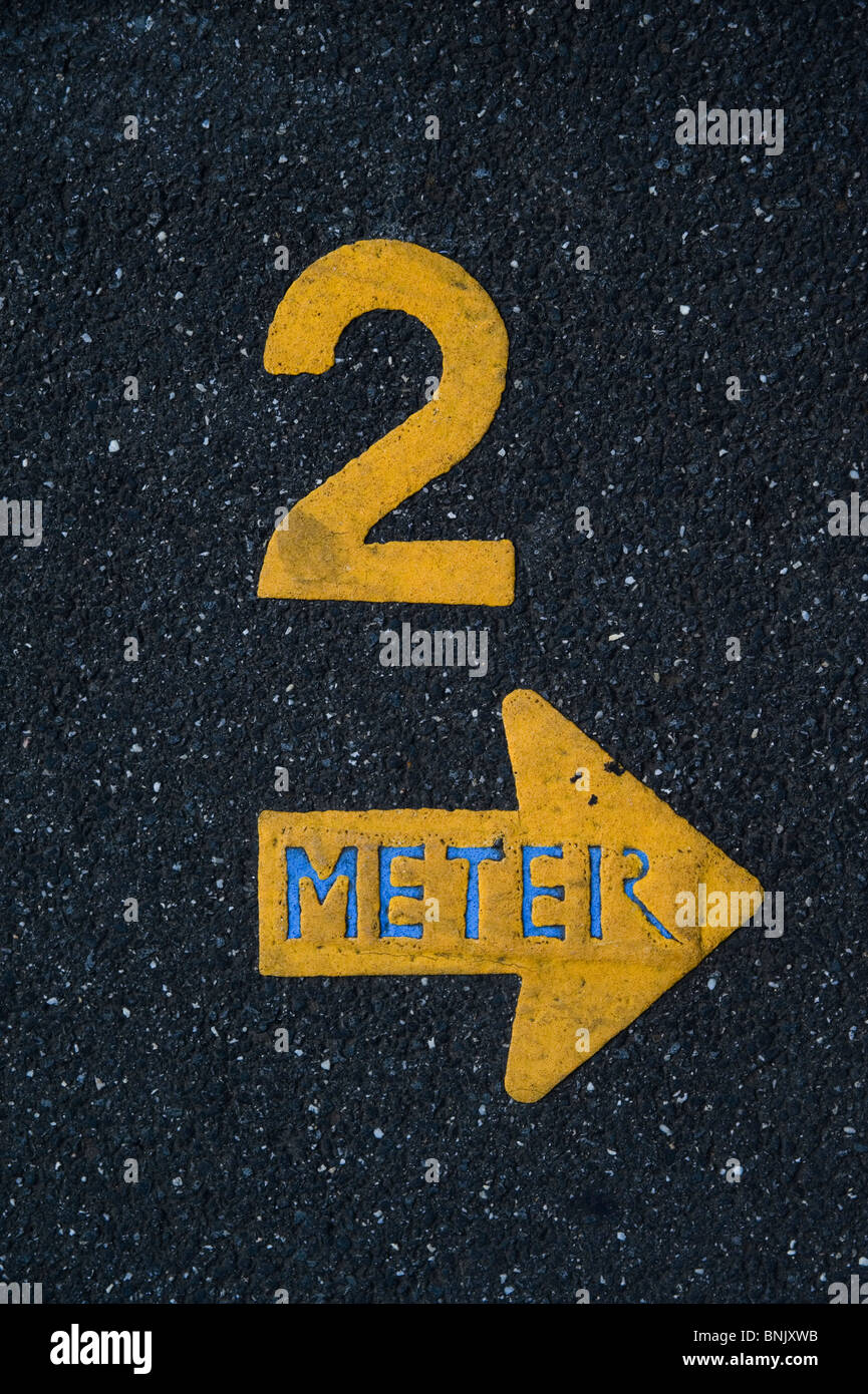number 2 road marking Stock Photo - Alamy
