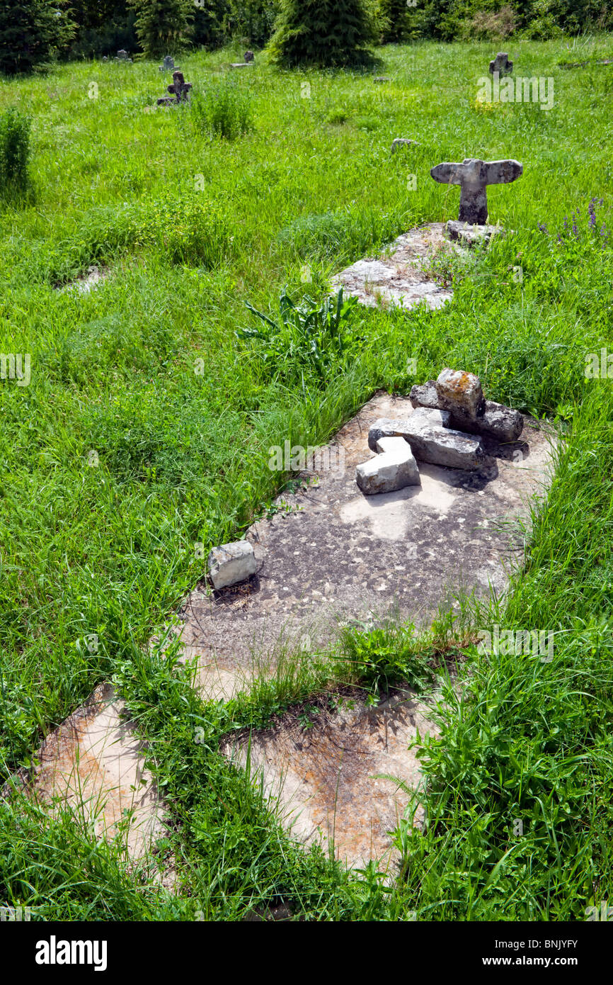 Old Catholic cemetery. Location Vrpolje, Croatia Stock Photo - Alamy
