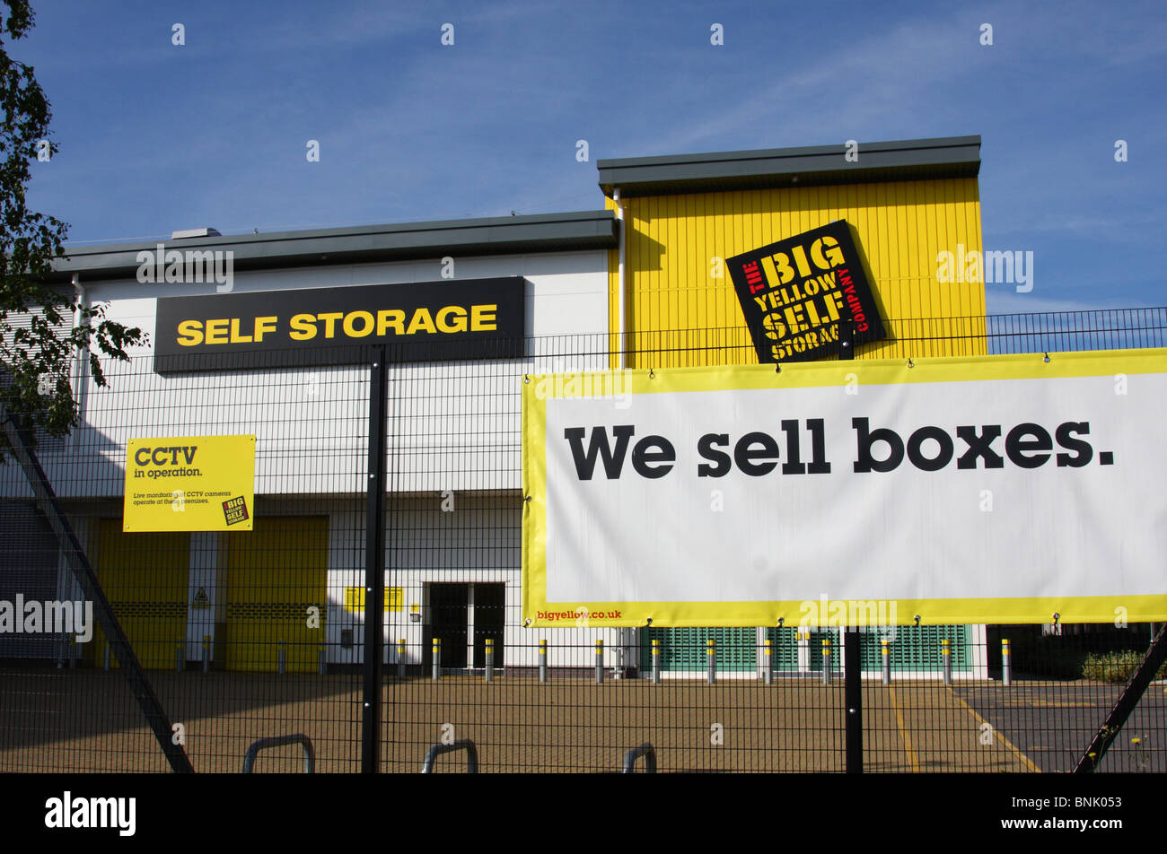 The Big Yellow Self Storage depot in a U.K. city Stock Photo - Alamy