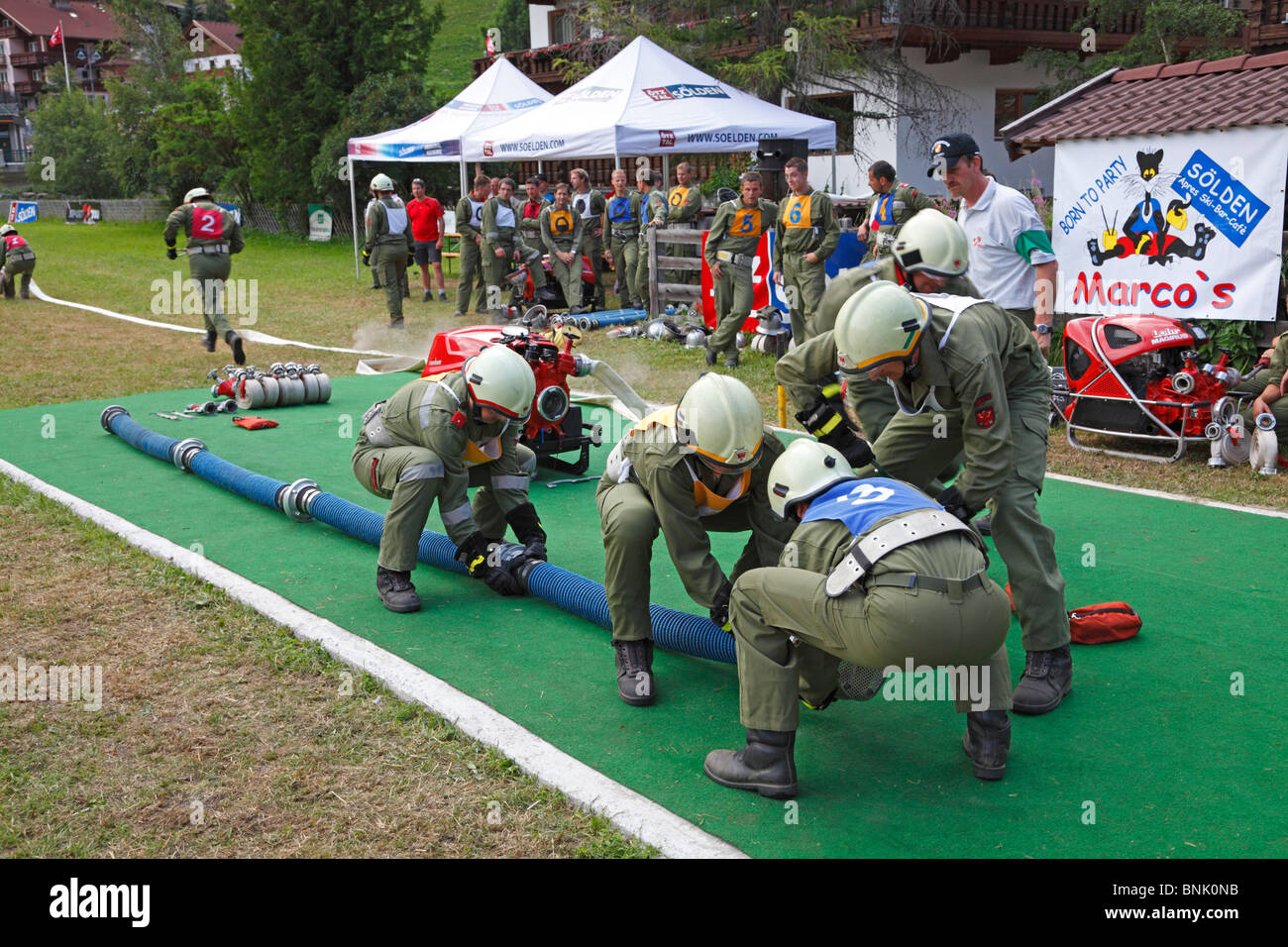Competition among teams from the regional fire brigades and ...