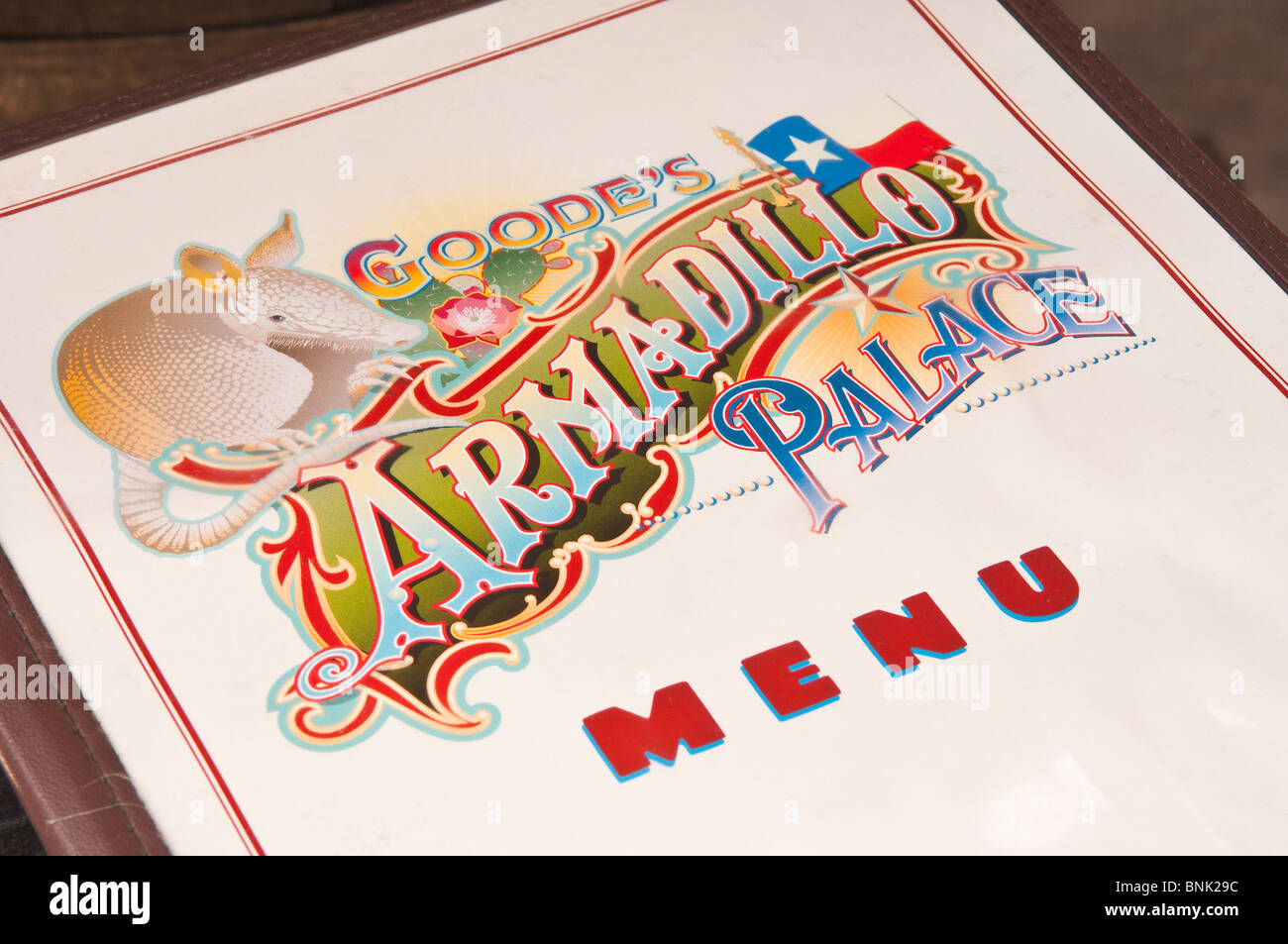 Goode's Armadillos Palace barbecue restaurant and bar menu, Houston ...