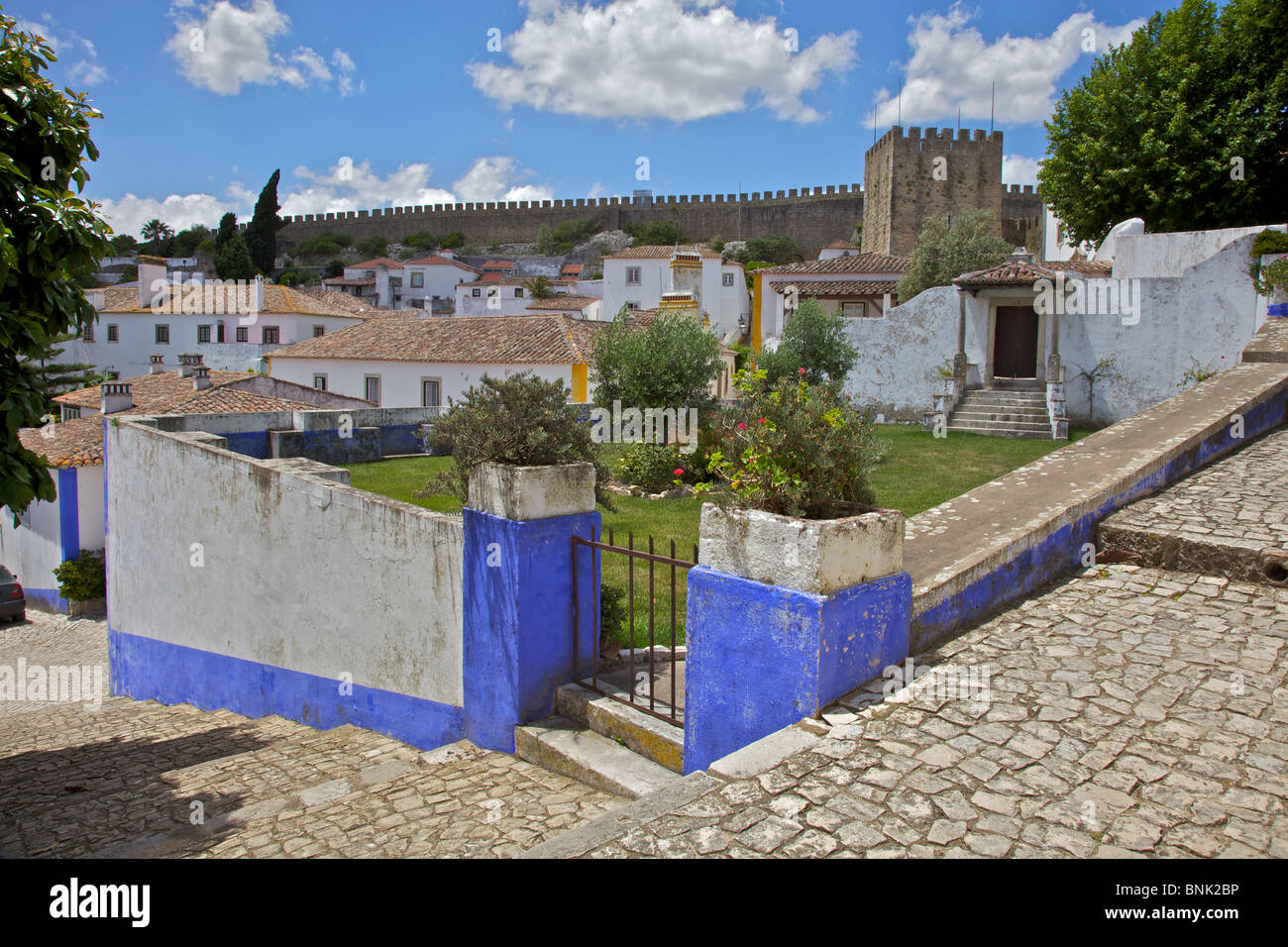 Medieval Castle of Obidos Stock Photo - Alamy