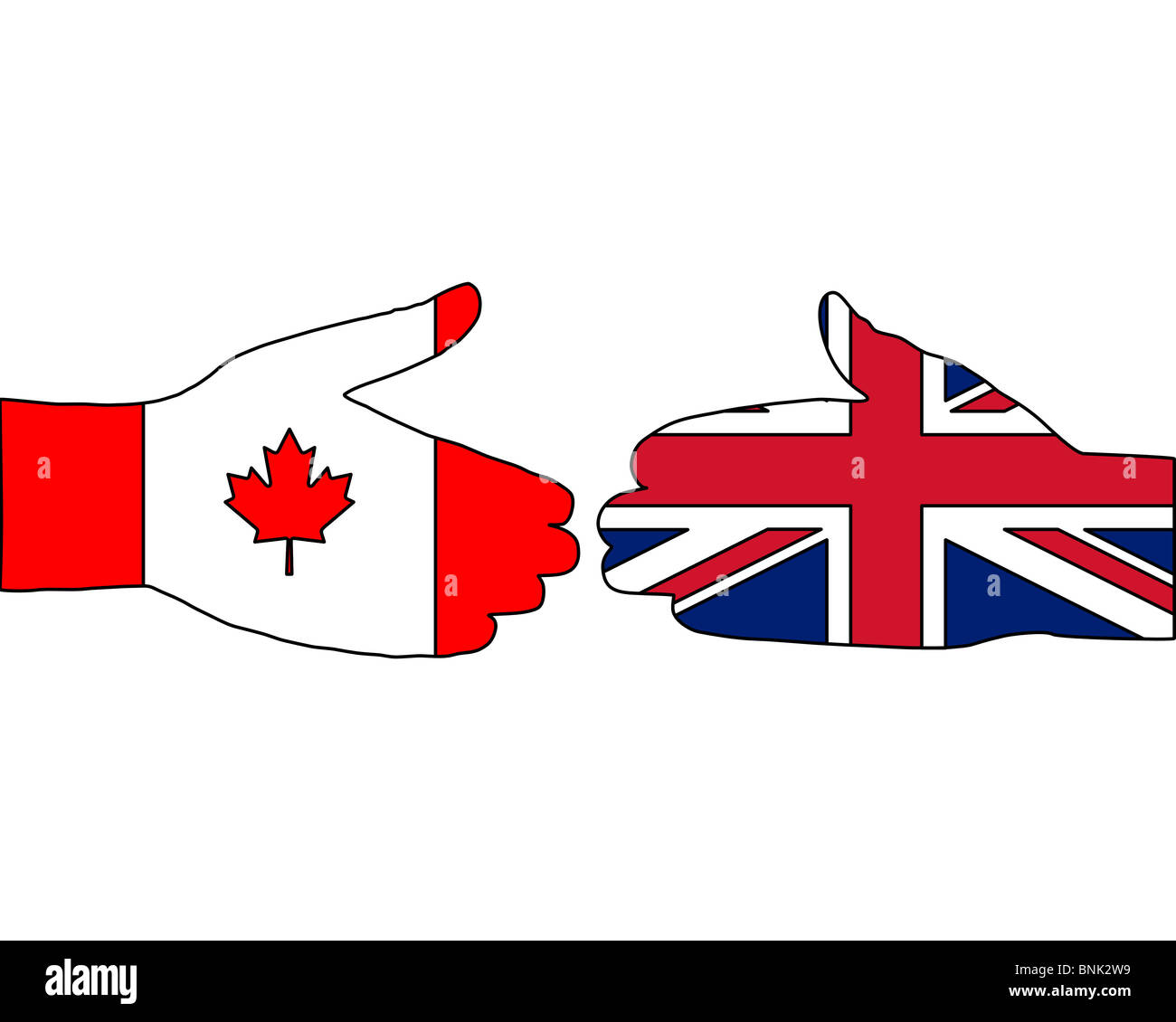 Great britain canada handshake international hi-res stock photography ...