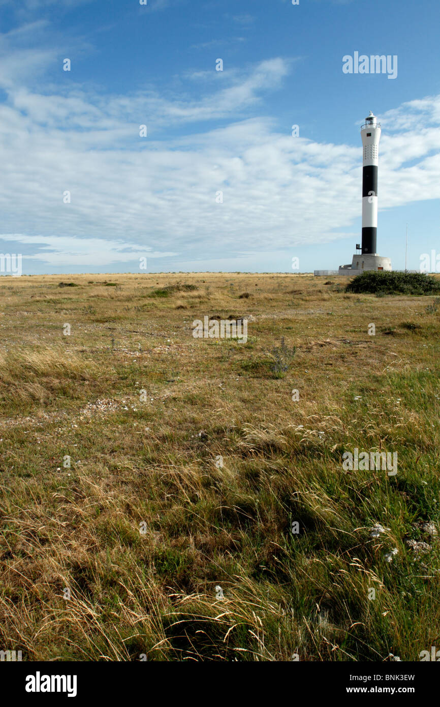 New lighthouse, Dungeness, Kent, England, UK Stock Photo - Alamy