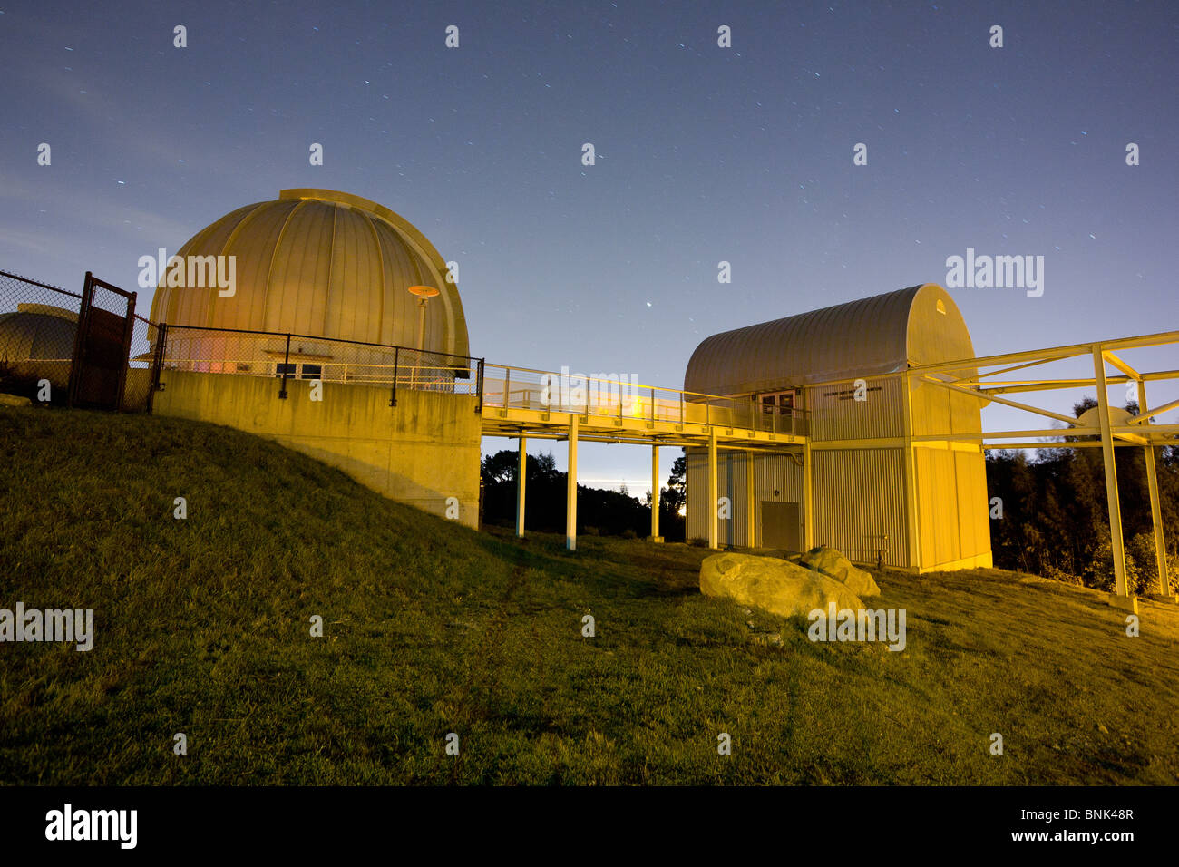 Telescope and domes at the Chabot Observatory and Science Center in ...