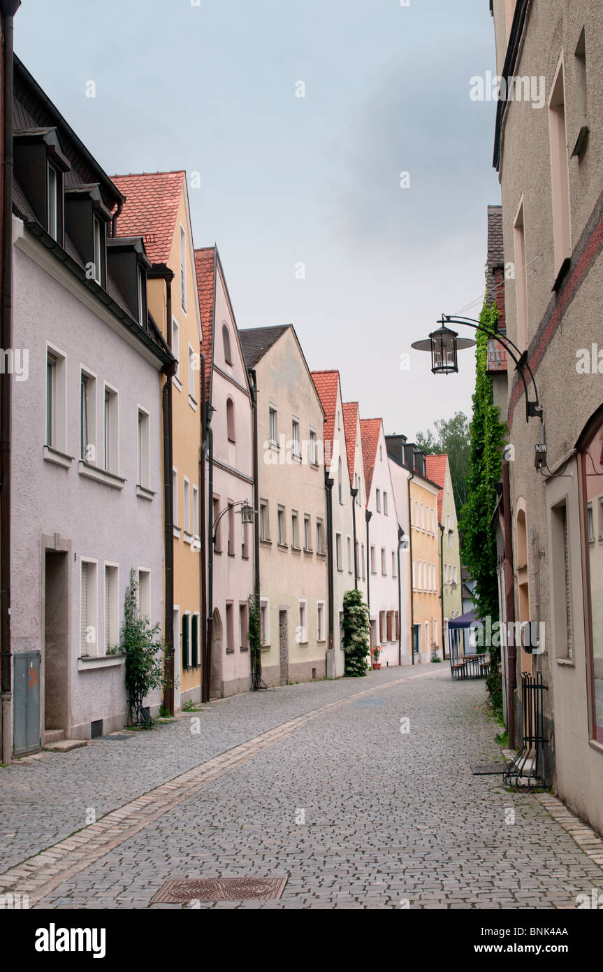 Old gothic houses in bavarian town, Germany Stock Photo - Alamy