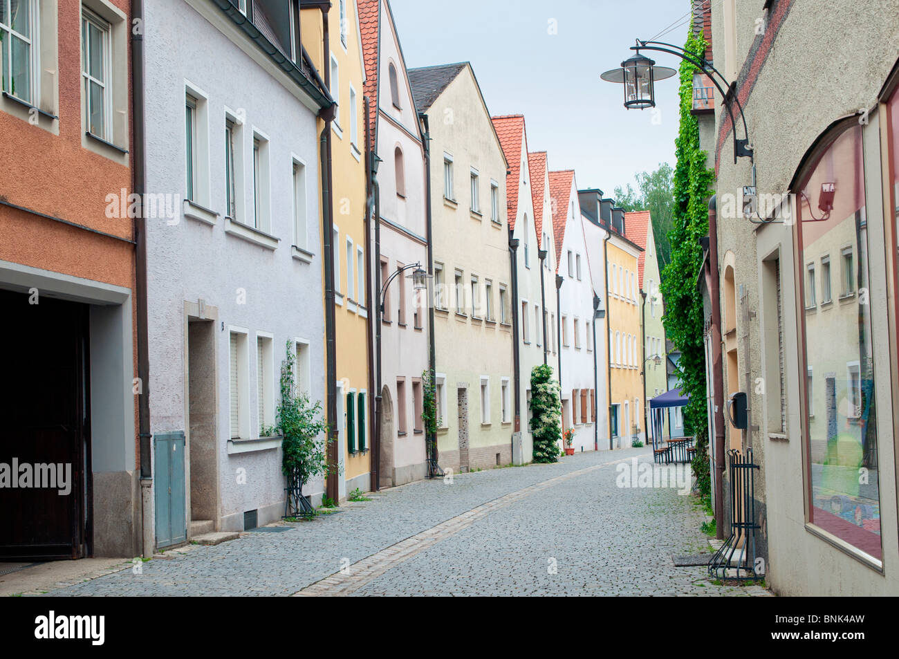 Old gothic houses in bavarian town, Germany Stock Photo - Alamy