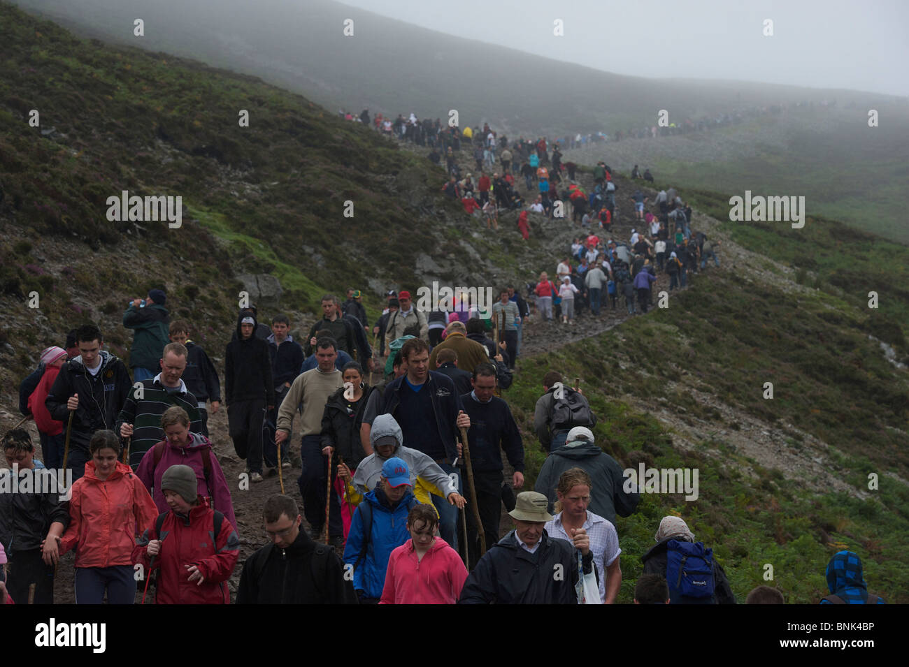 25-07-2010 Pilgrims climbing Croagh Patrick, Co. Mayo. Photograph ...