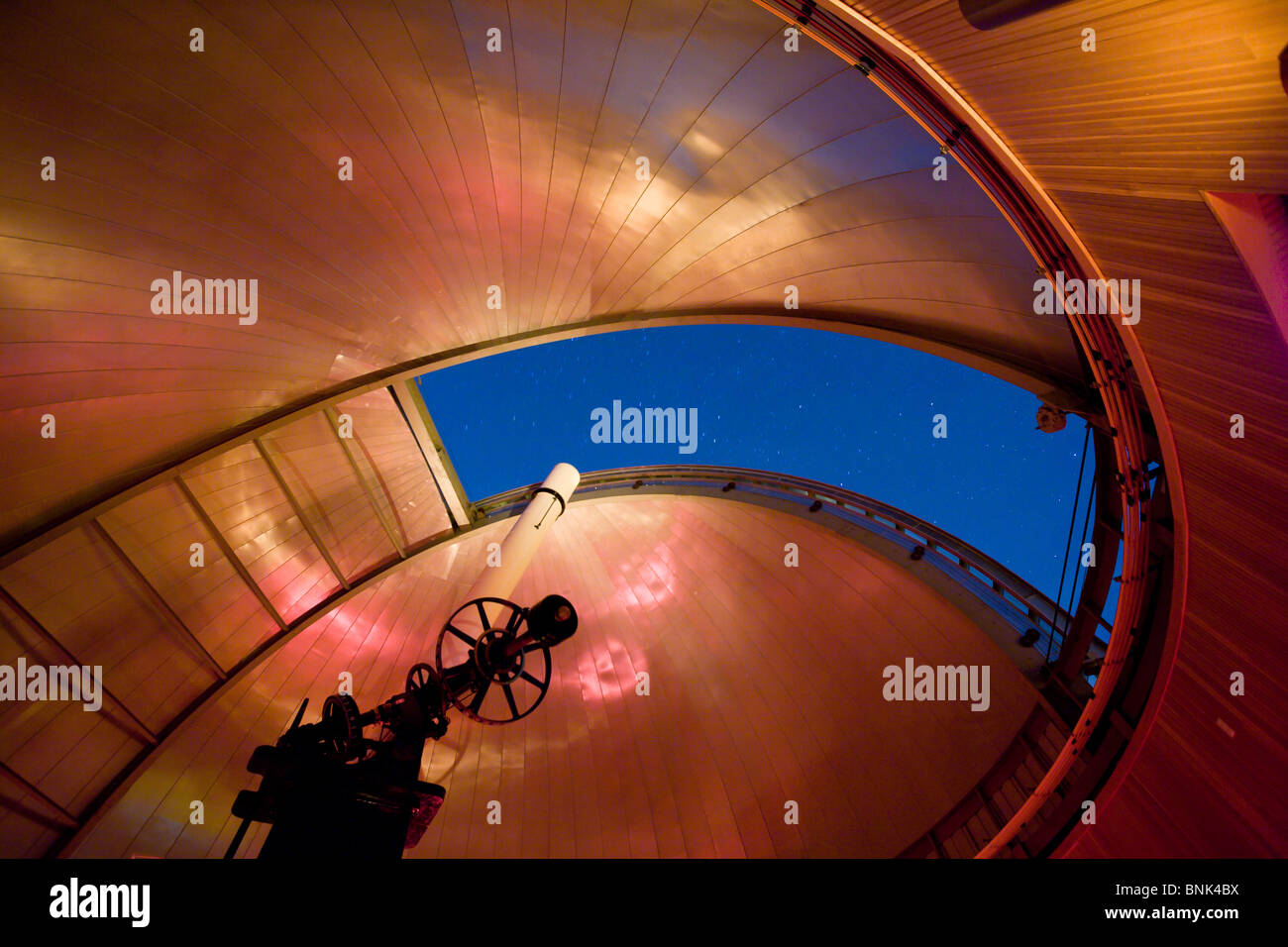 Telescope and domes at the Chabot Observatory and Science Center in ...