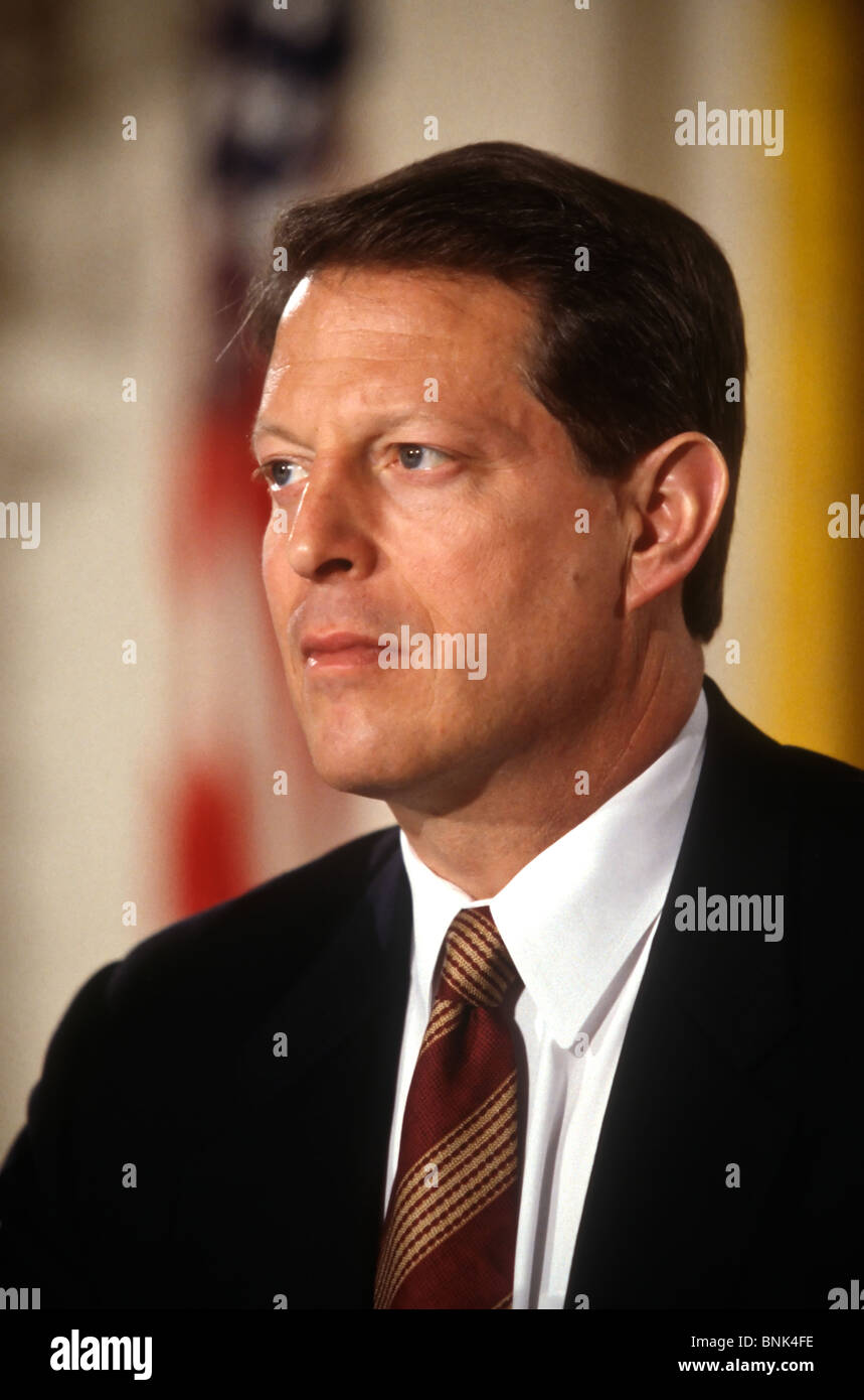 US Vice-President Al Gore during a White House event April 2, 1997 in ...