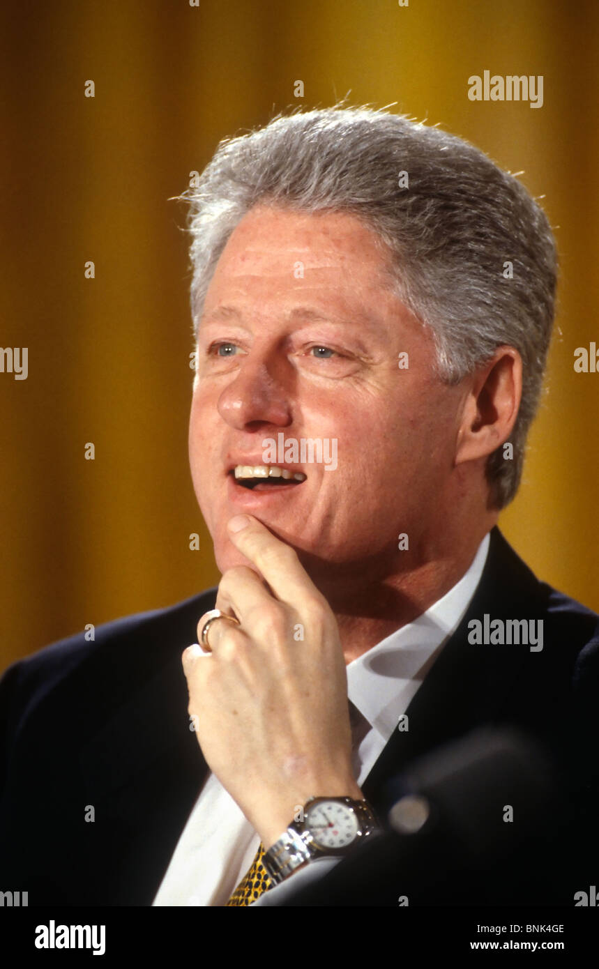 WASHINGTON, DC, USA - 1997/04/02: U.S. President Bill Clinton during a ...