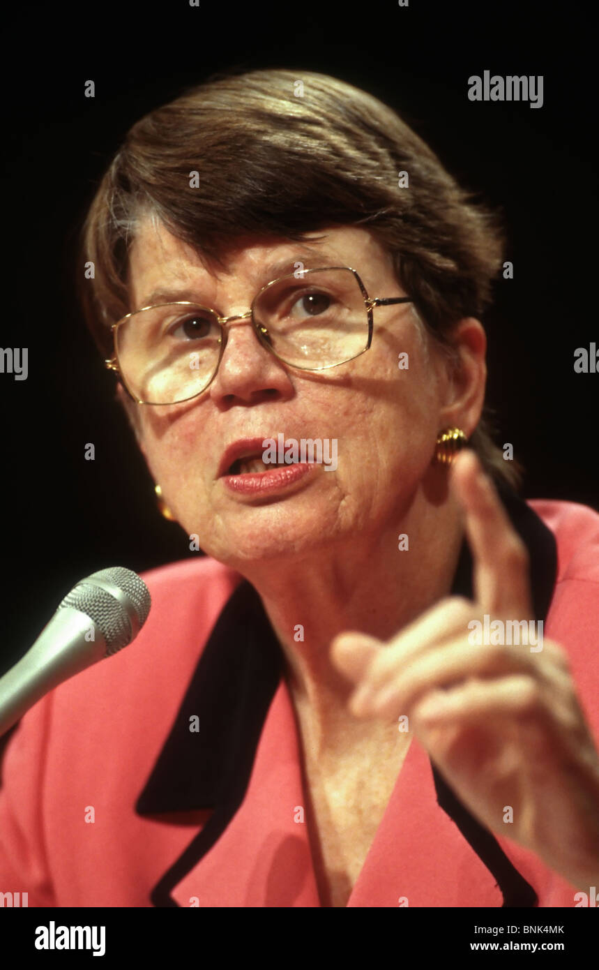 WASHINGTON, DC - March 12: US Attorney General Janet Reno March 12 ...
