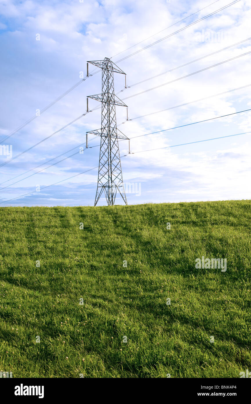 Pylon field hi-res stock photography and images - Alamy